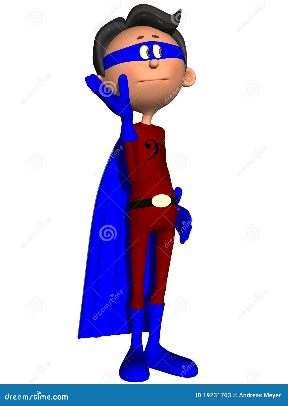 Toon Figure Super Hero stock illustration. Illustration of toonimal ...