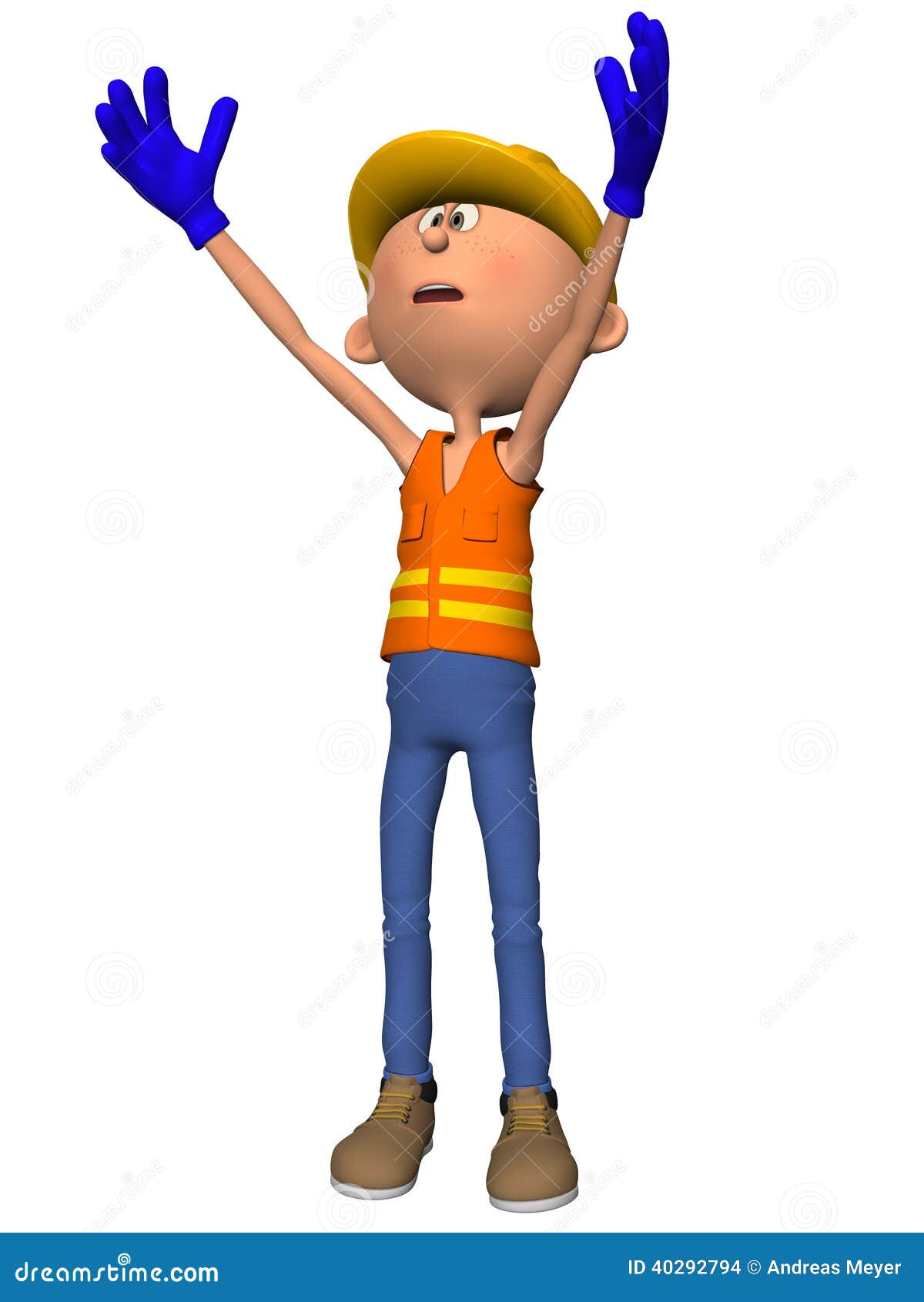 Toon Figure Worker stock illustration. Illustration of model - 40292794