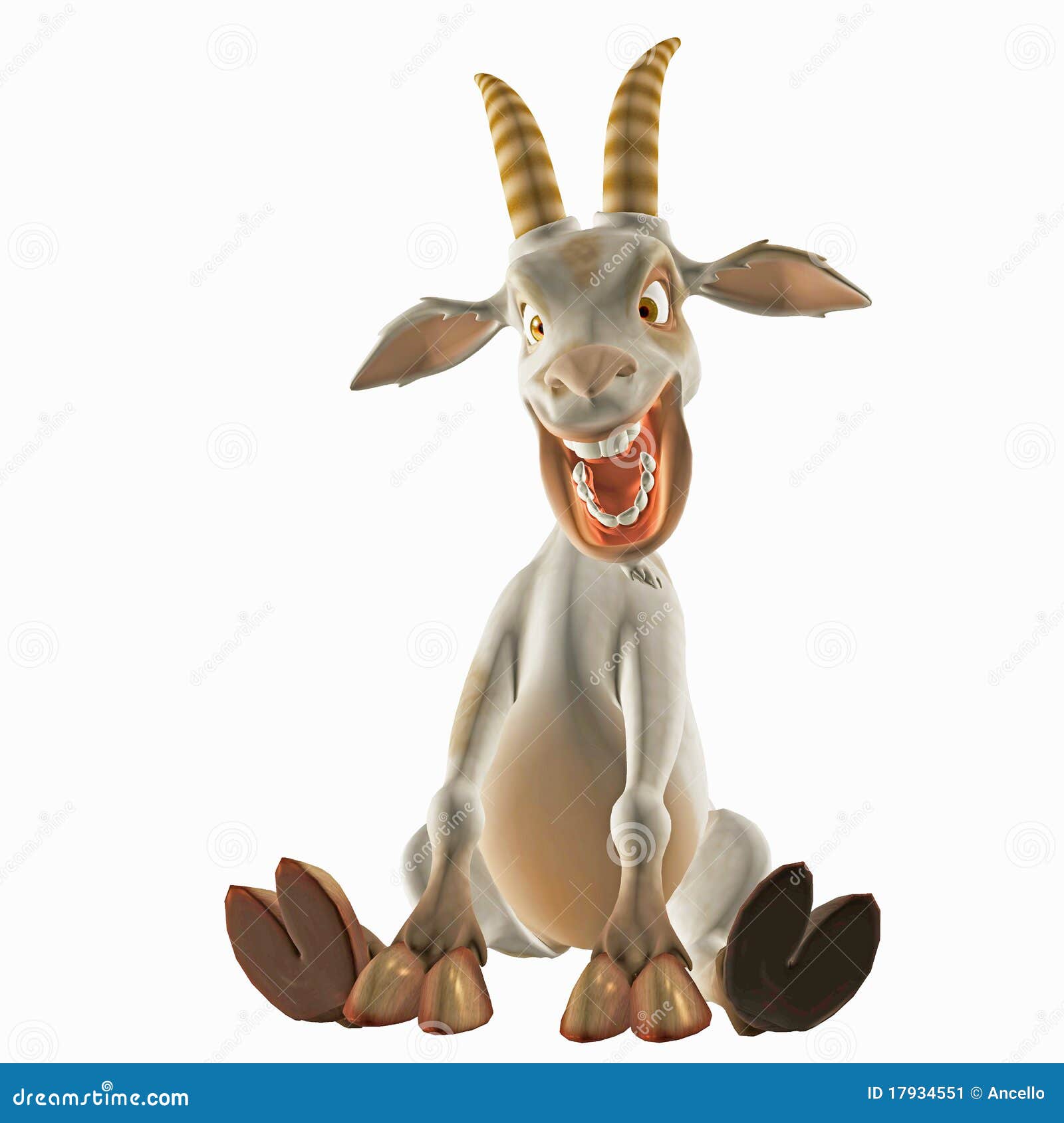 Toon goat stock illustration. Illustration of nature - 17934551