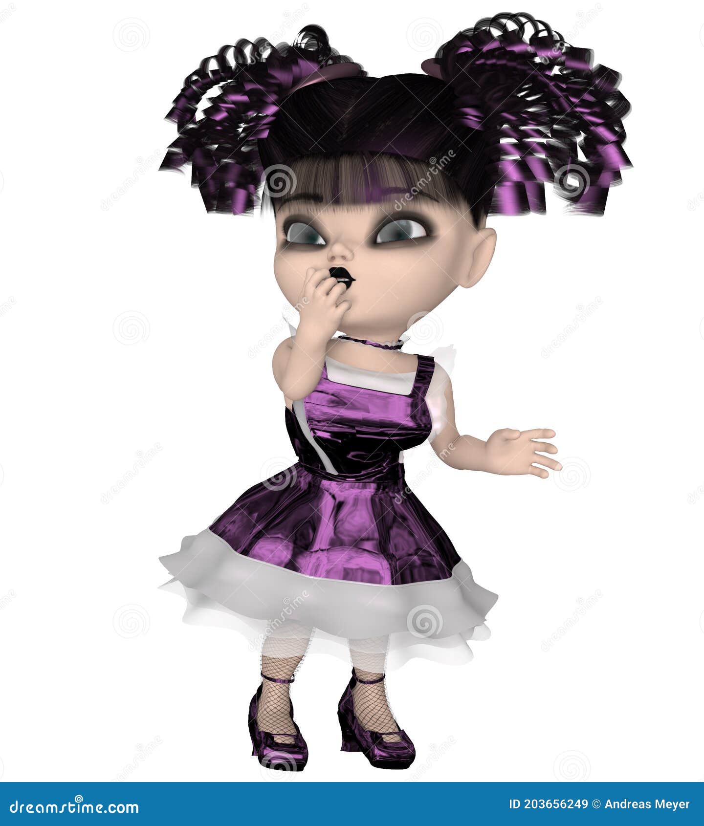 Toon gothic figure stock illustration. Illustration of people - 203656249