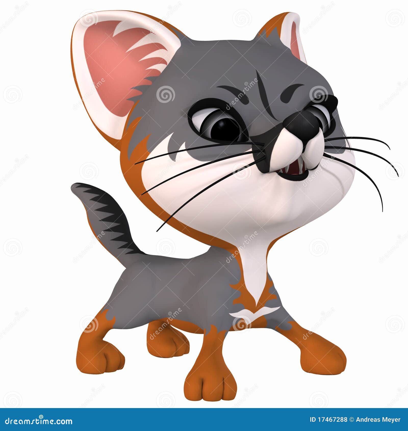 Toon Grey Fox stock illustration. Illustration of anime - 17467288