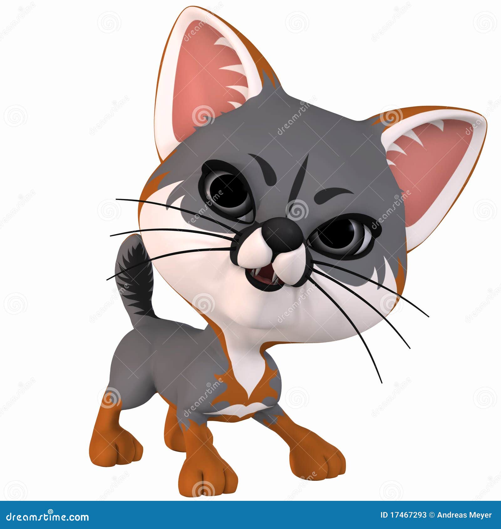 Toon Grey Fox stock illustration. Illustration of pretty - 17467293