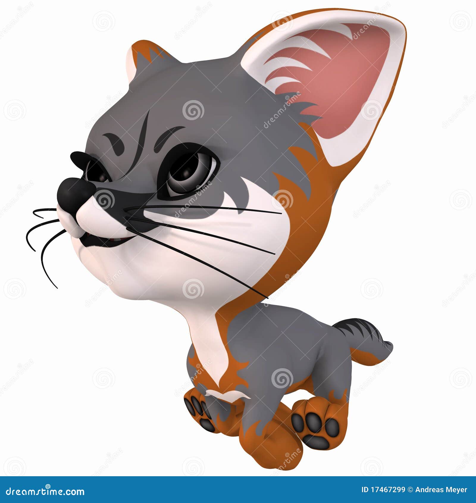 Toon Grey Fox stock illustration. Illustration of friend - 17467299