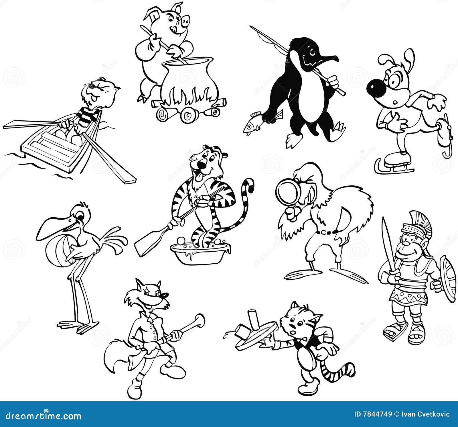 Toon Mascots Cartoon Vector | CartoonDealer.com #8055285