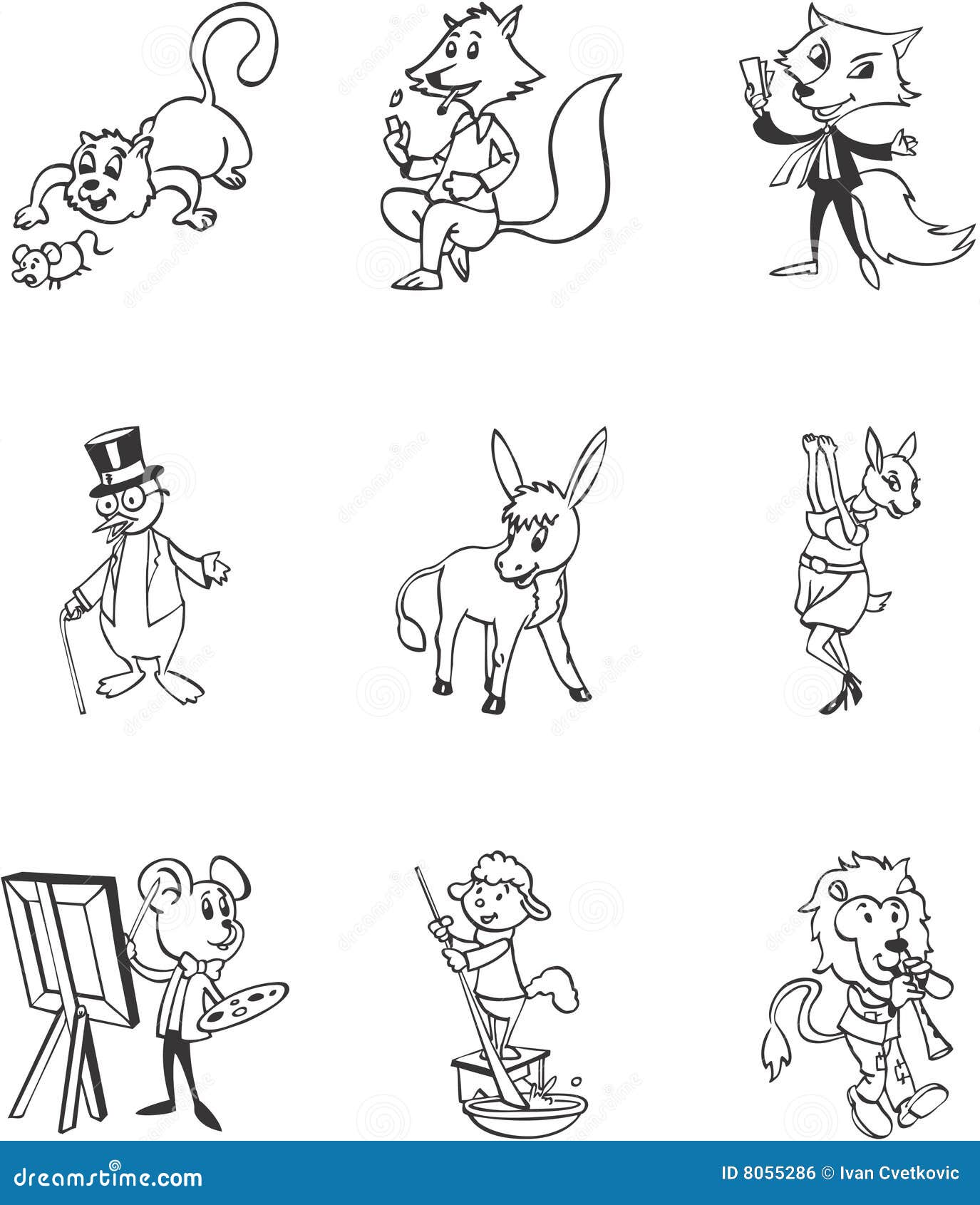 Toon Mascots Cartoon Vector | CartoonDealer.com #8055285