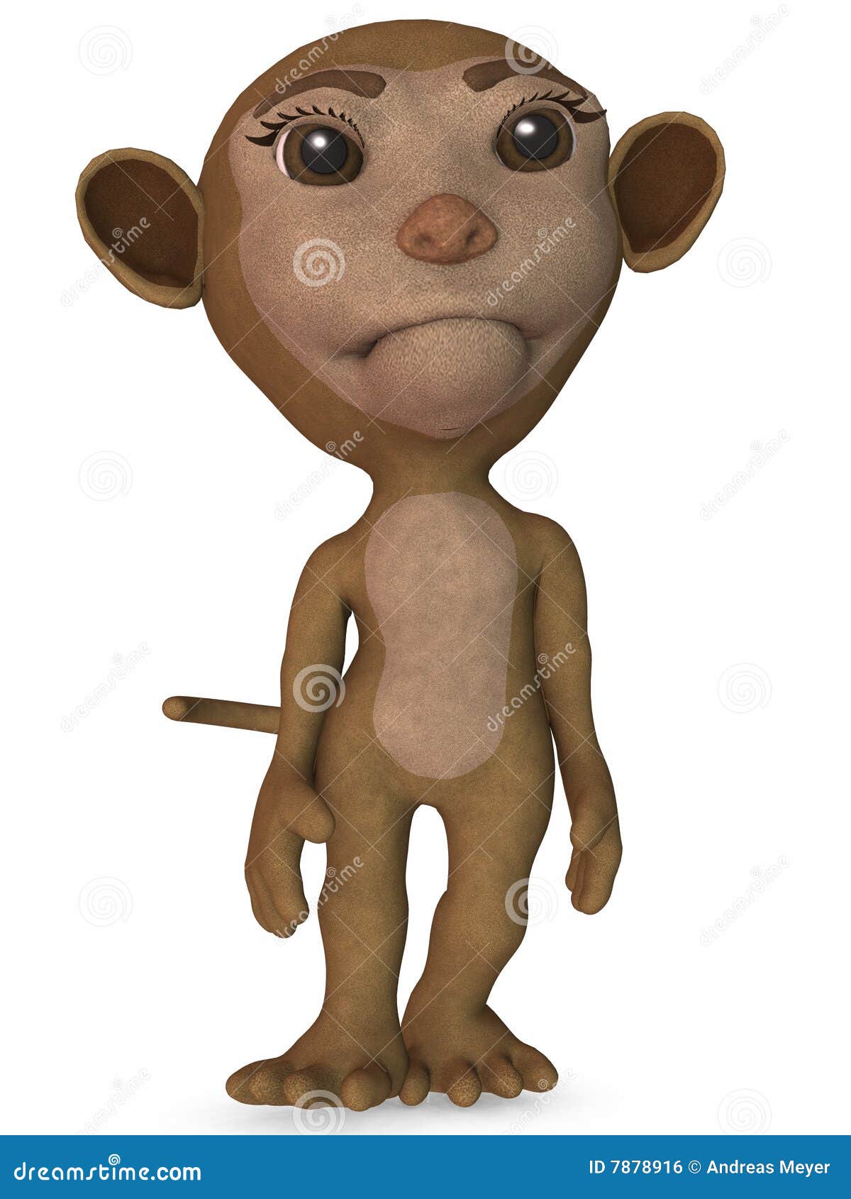 Toon Monkey stock illustration. Illustration of cute, chimp - 7878916