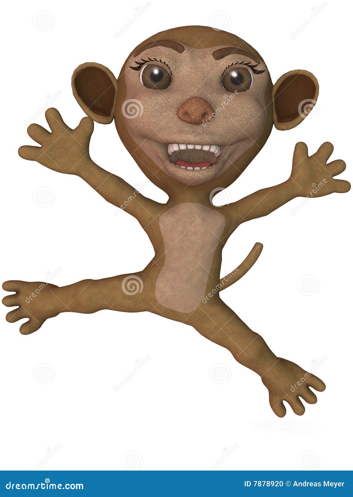 Toon Monkey stock illustration. Illustration of monkey - 7878920