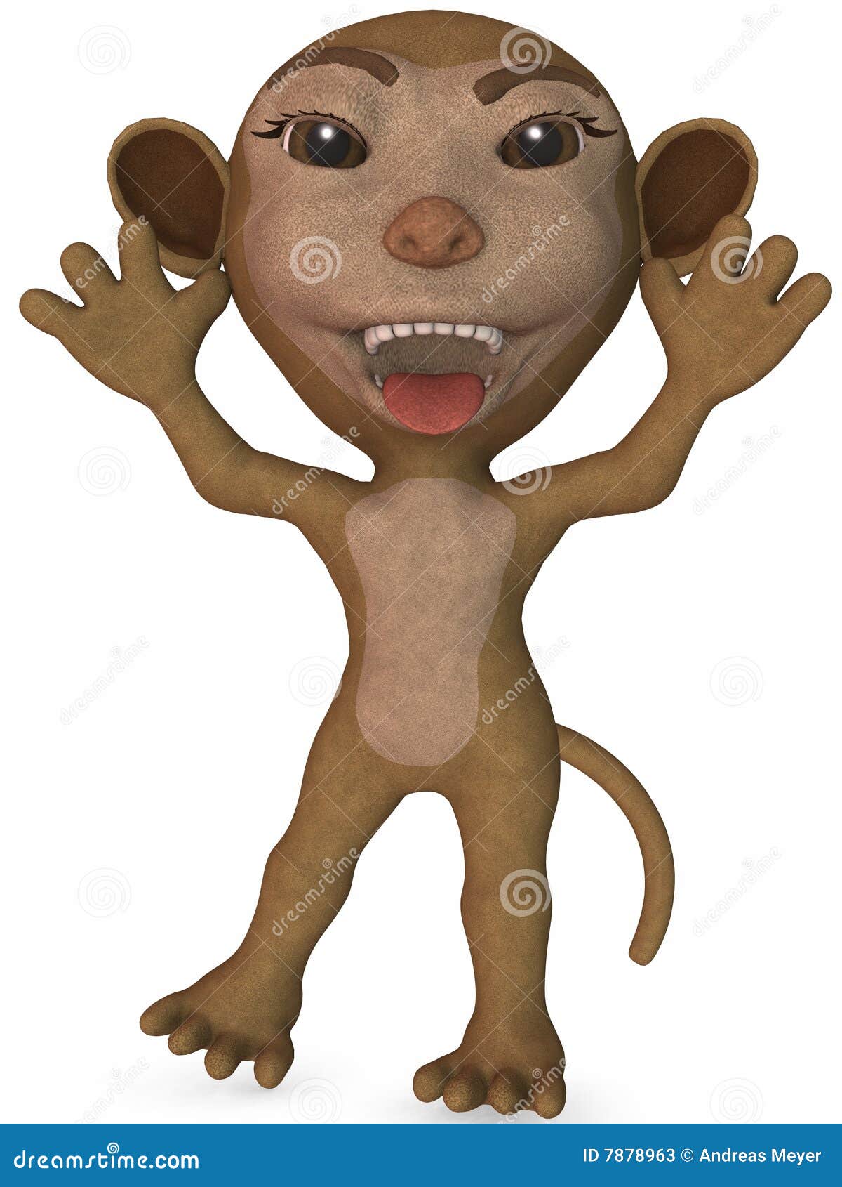 Toon Monkey stock illustration. Illustration of graphic - 7878963