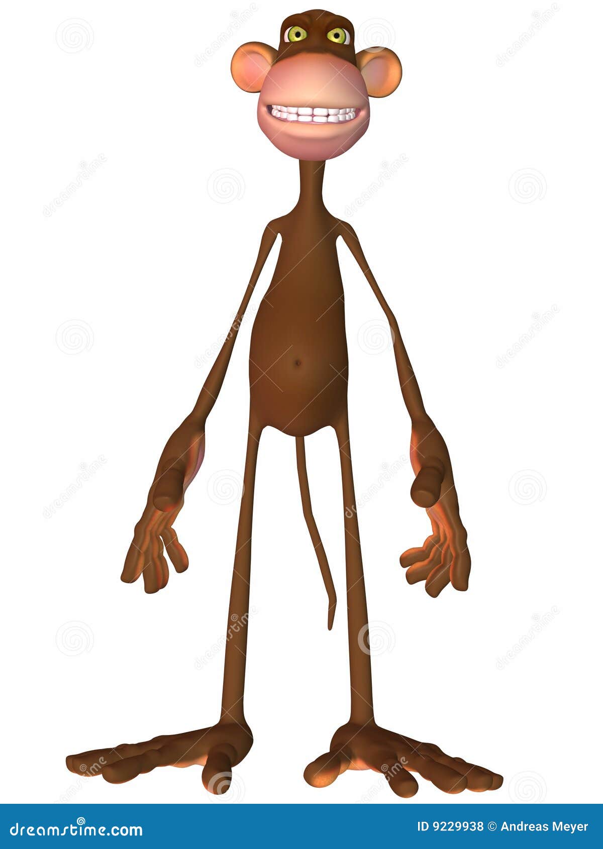 Toon Monkey stock illustration. Illustration of figure - 9229938