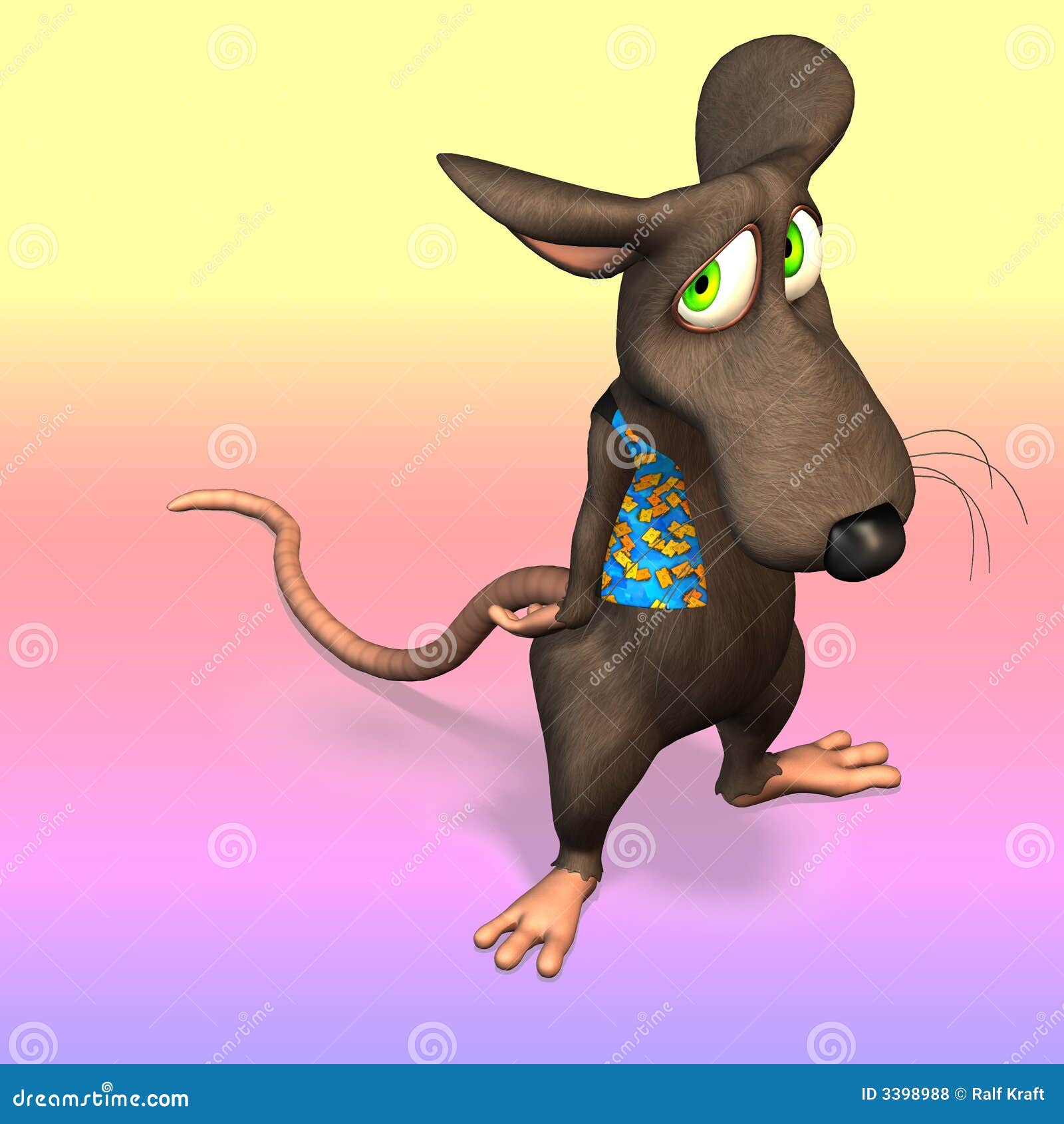 Toon mouse stock illustration. Illustration of emotions - 3398988