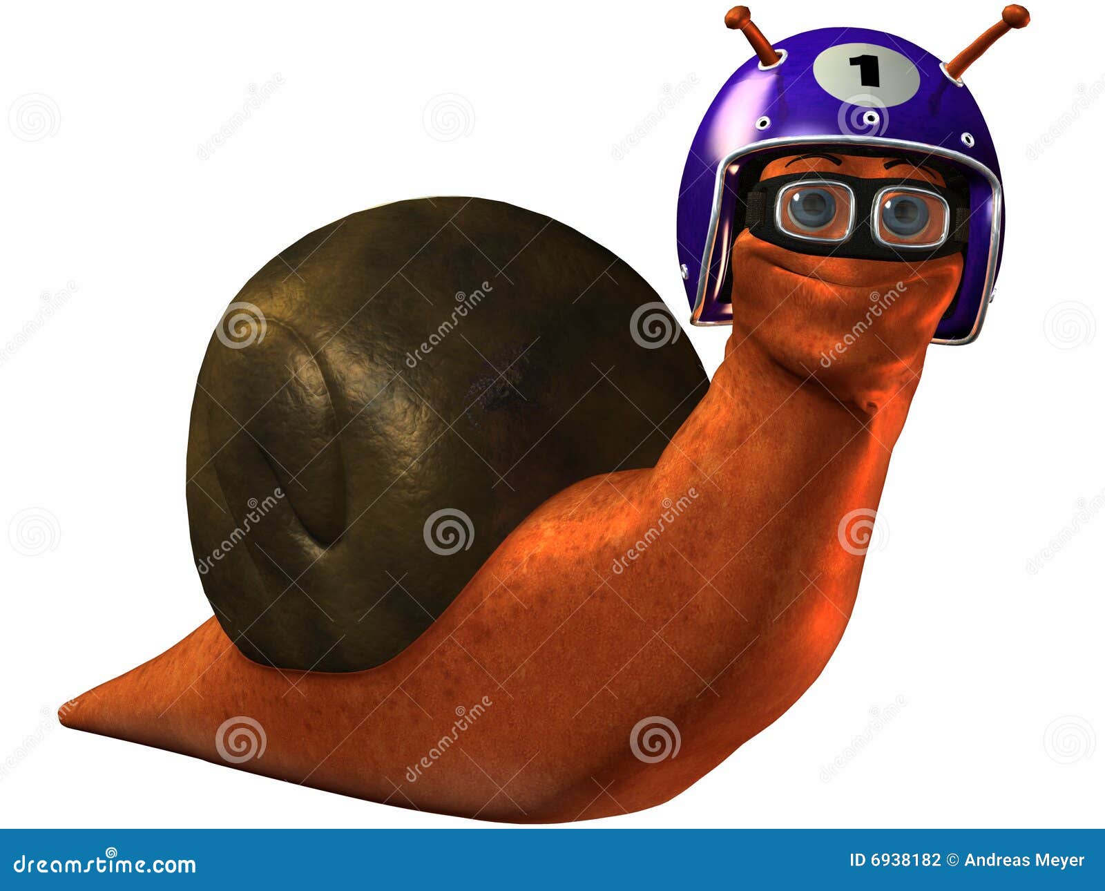 Toon Racing Snail stock illustration. Illustration of slink - 6938182