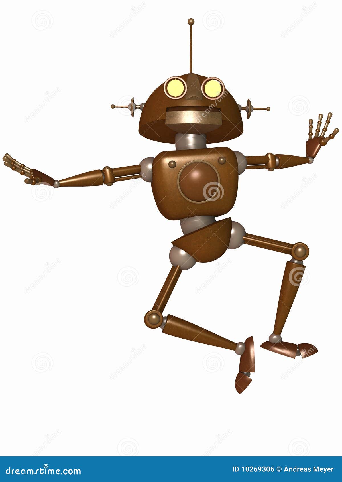 Toon Robot stock illustration. Illustration of rusty - 10269306