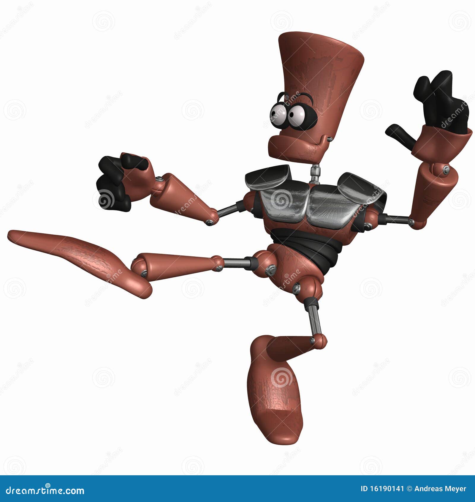 Toon Robot stock illustration. Illustration of fiction - 16190141