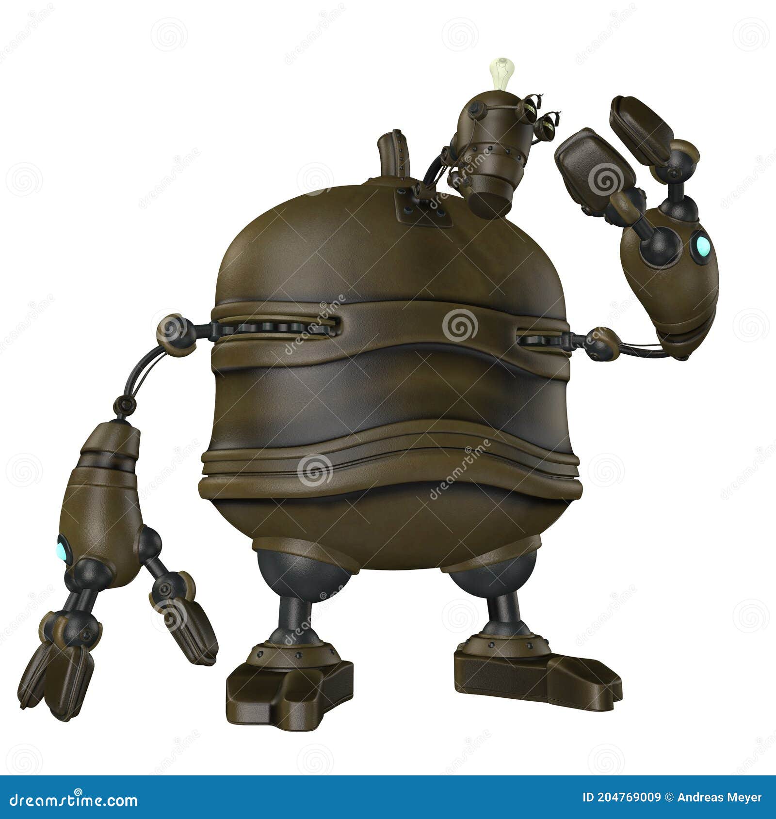 Toon robot stock illustration. Illustration of comic - 204769009