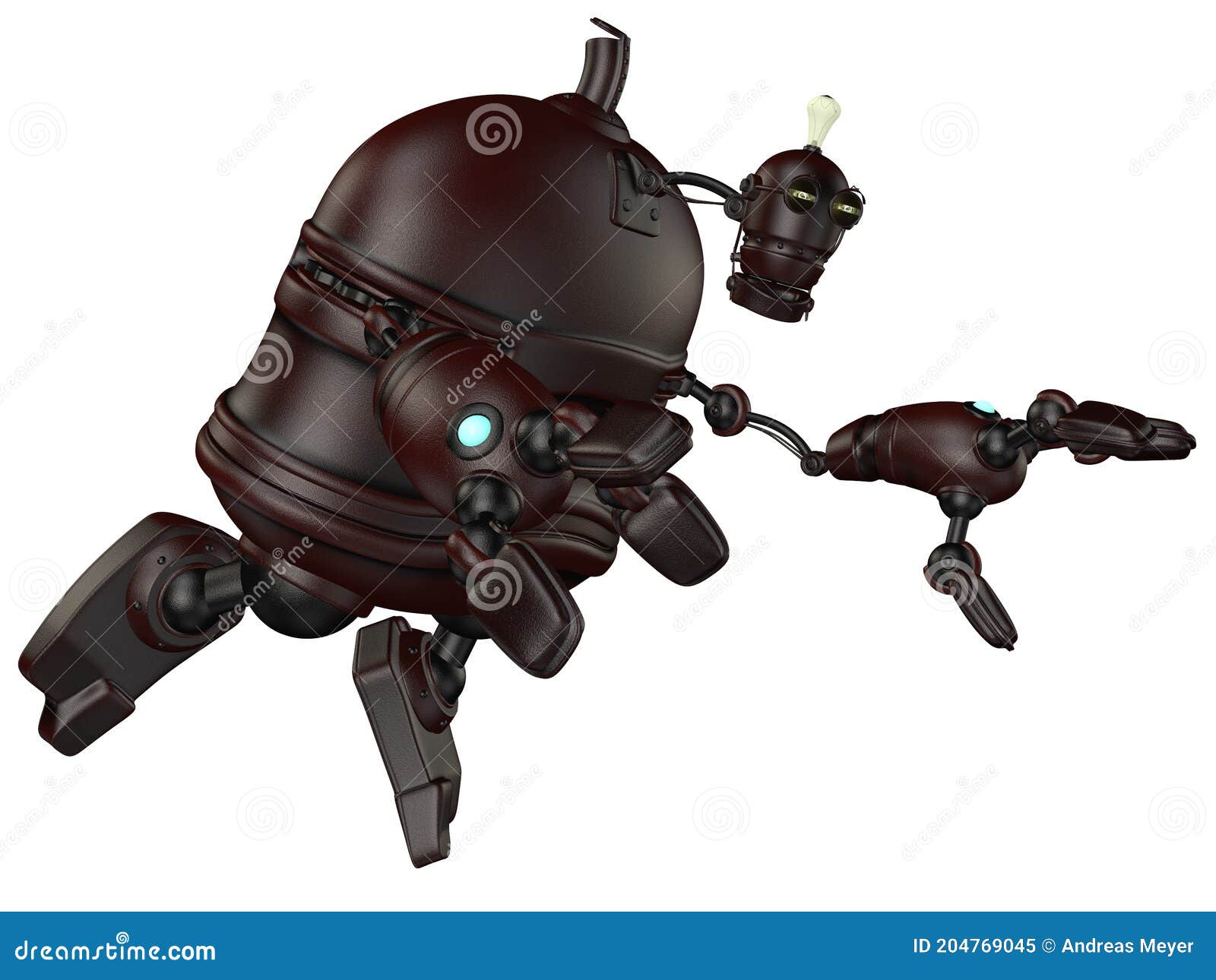 Toon robot stock illustration. Illustration of design - 204769045