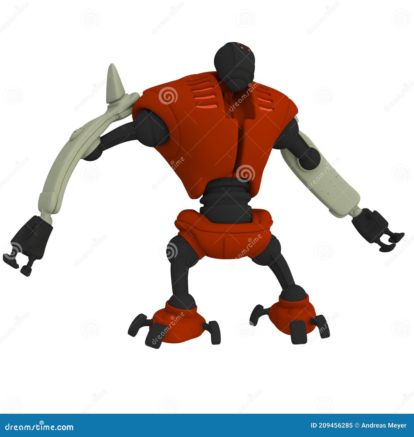 Toon robot stock illustration. Illustration of isolated - 209456285