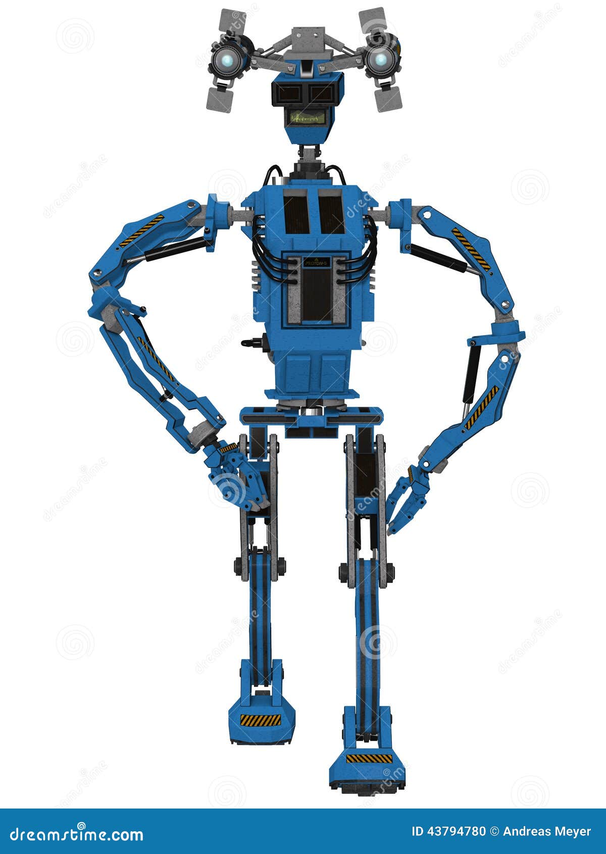 Toon Robot stock illustration. Illustration of computer - 43794780