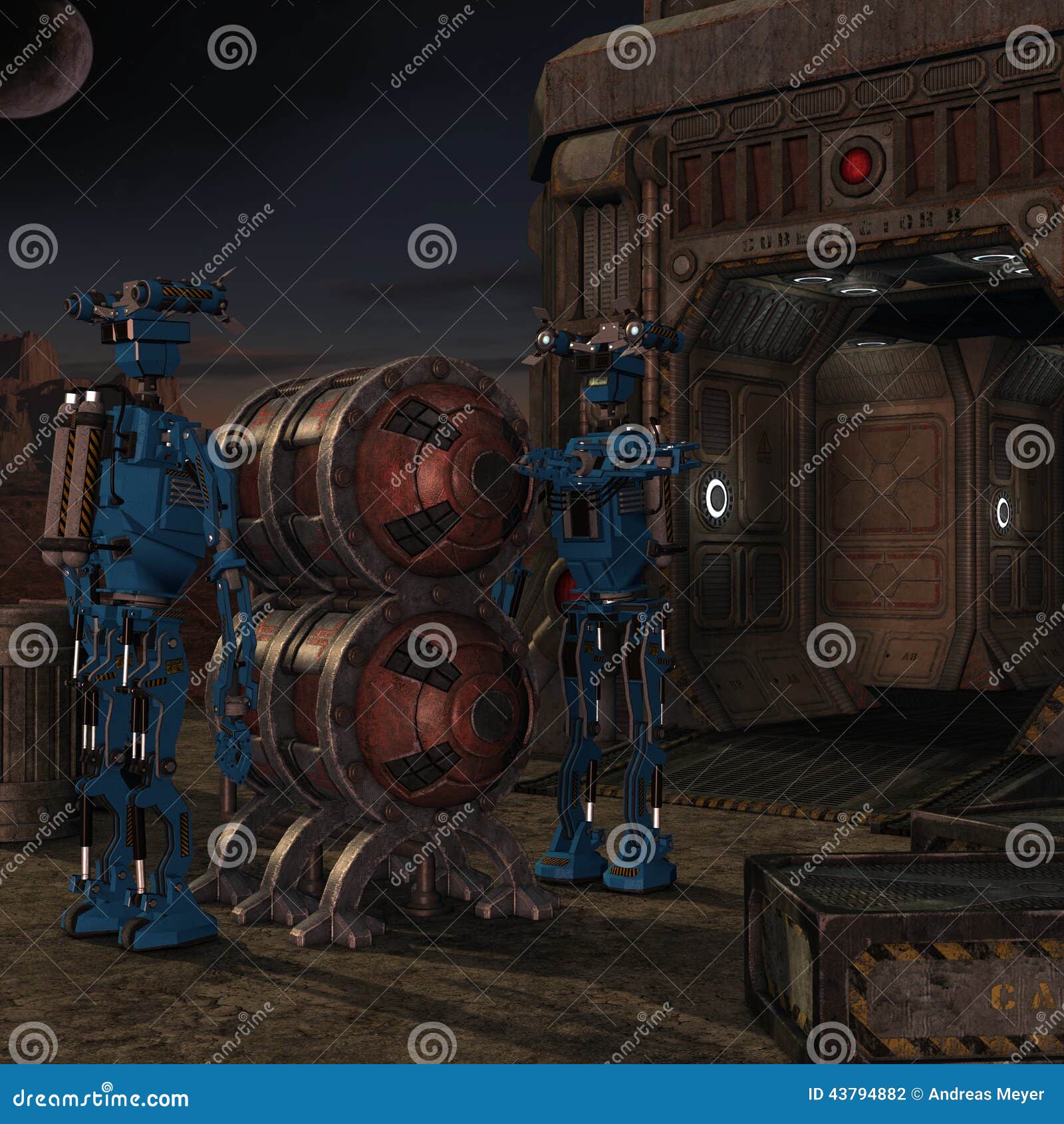 Toon Robot stock illustration. Illustration of hand, robot - 43794882