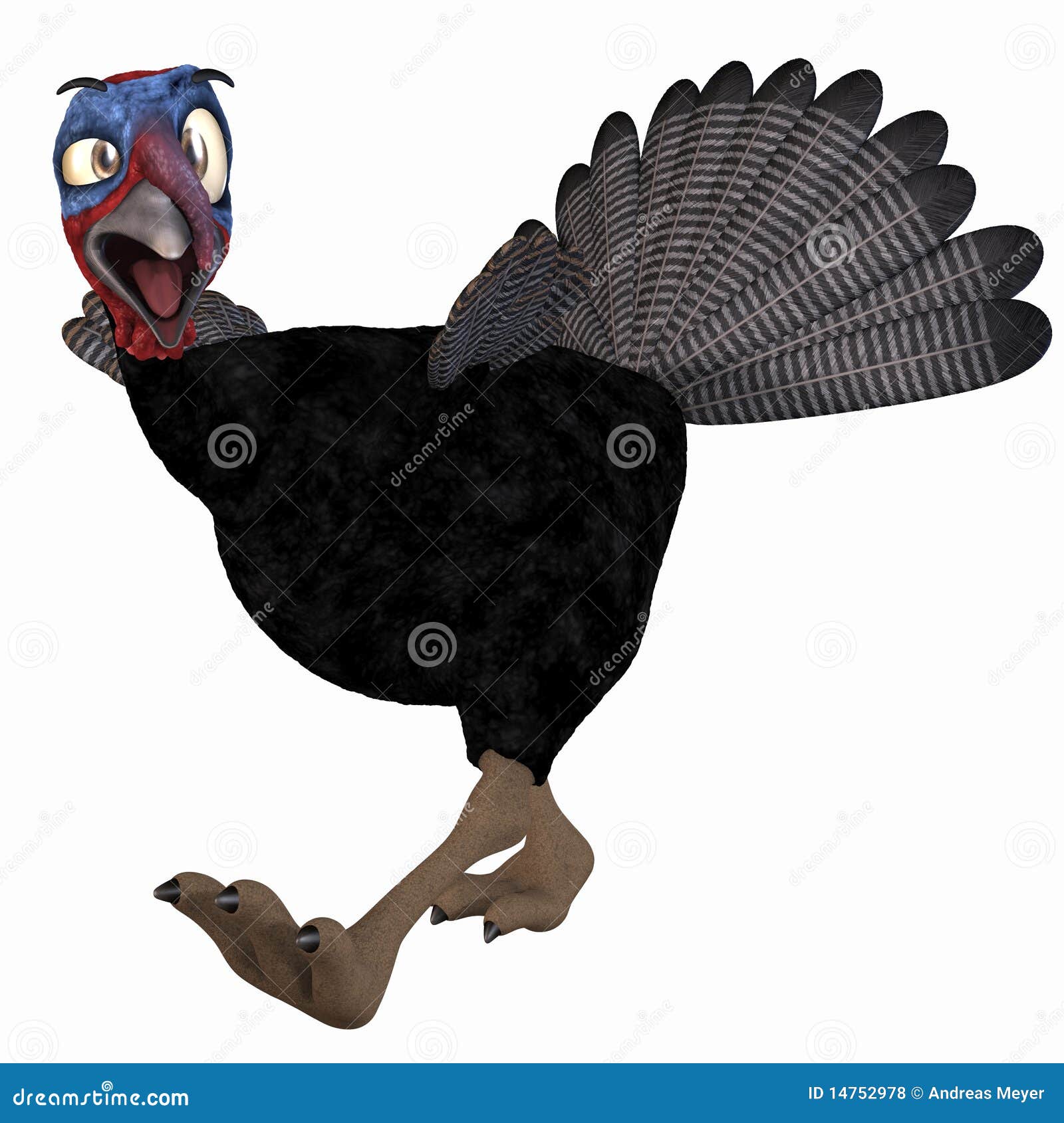 Toon Turkey stock illustration. Illustration of animal - 14752978