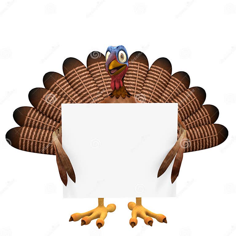 Toon Turkey Sign stock illustration. Illustration of advertisement ...