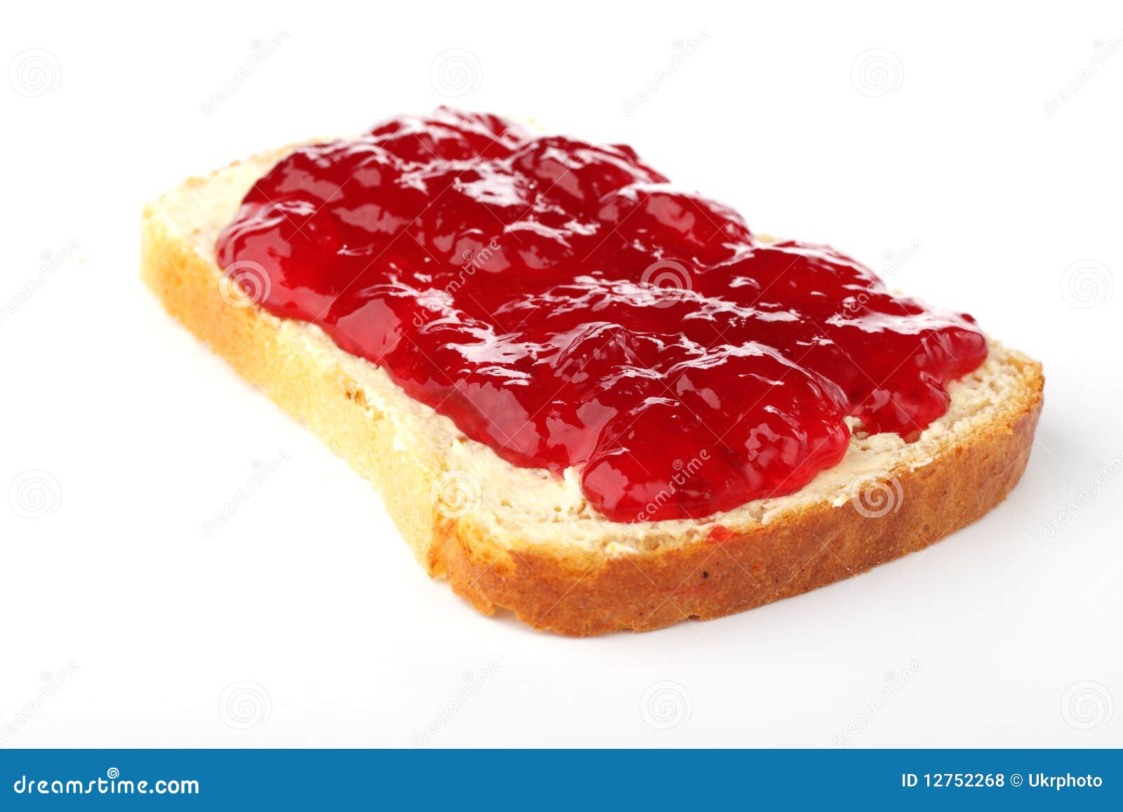 Toost met jam stock foto. Image of snack, macro, plak - 12752268