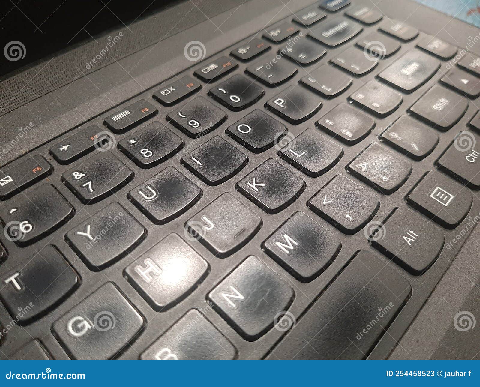 Toot pad laptop keypad stock image. Image of multimedia - 254458523