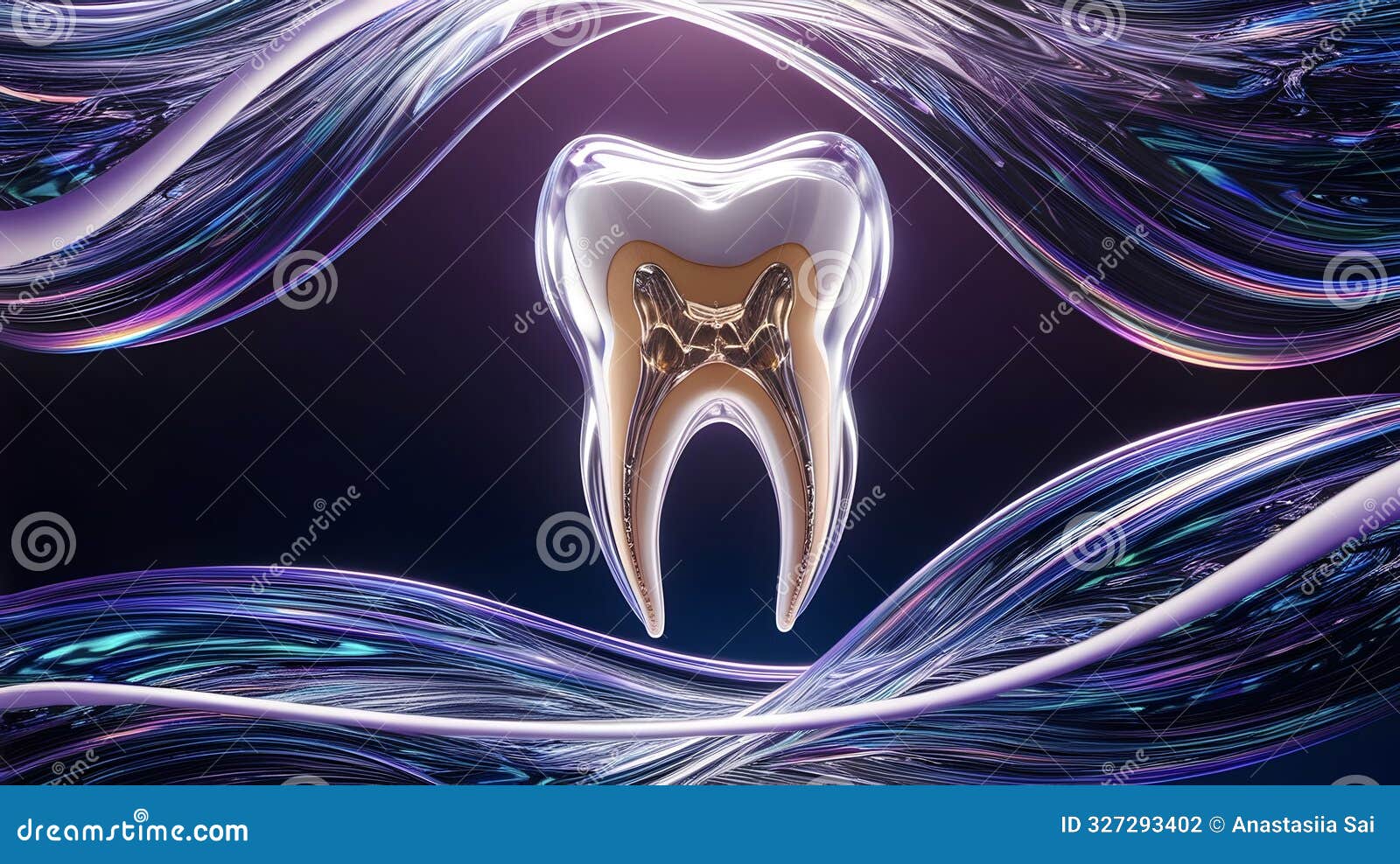 Tooth on an Abstract Background Stock Photo - Image of beautiful ...