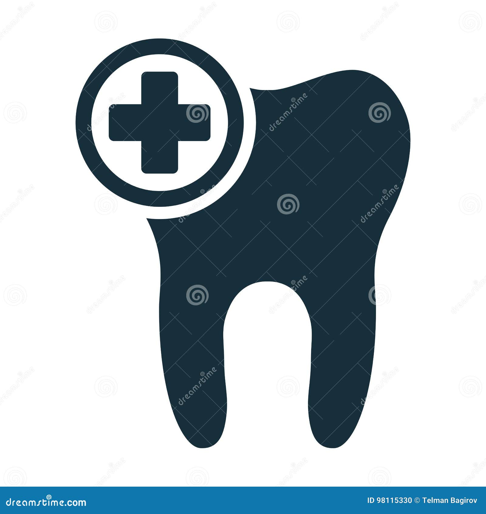 Tooth add plus sign icon stock illustration. Illustration of hygiene ...