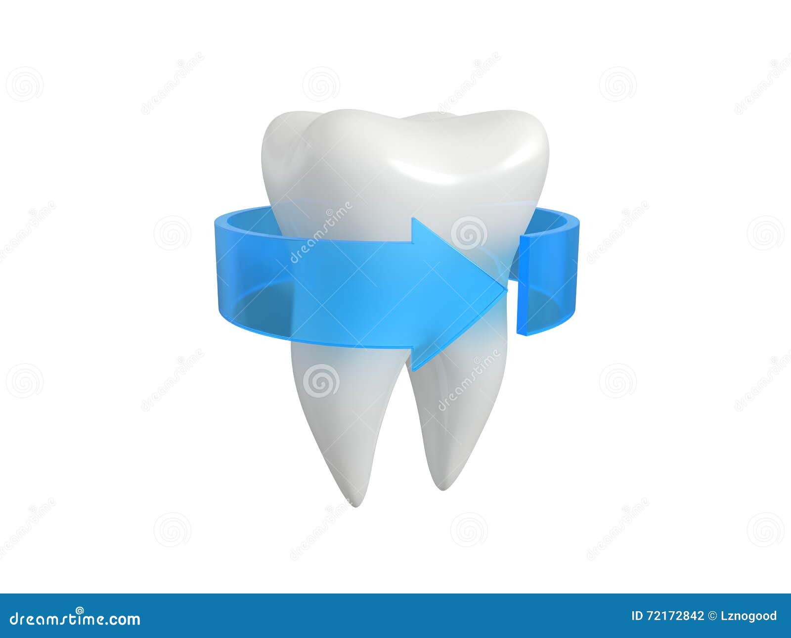 Tooth with arrow stock illustration. Illustration of doctor - 72172842