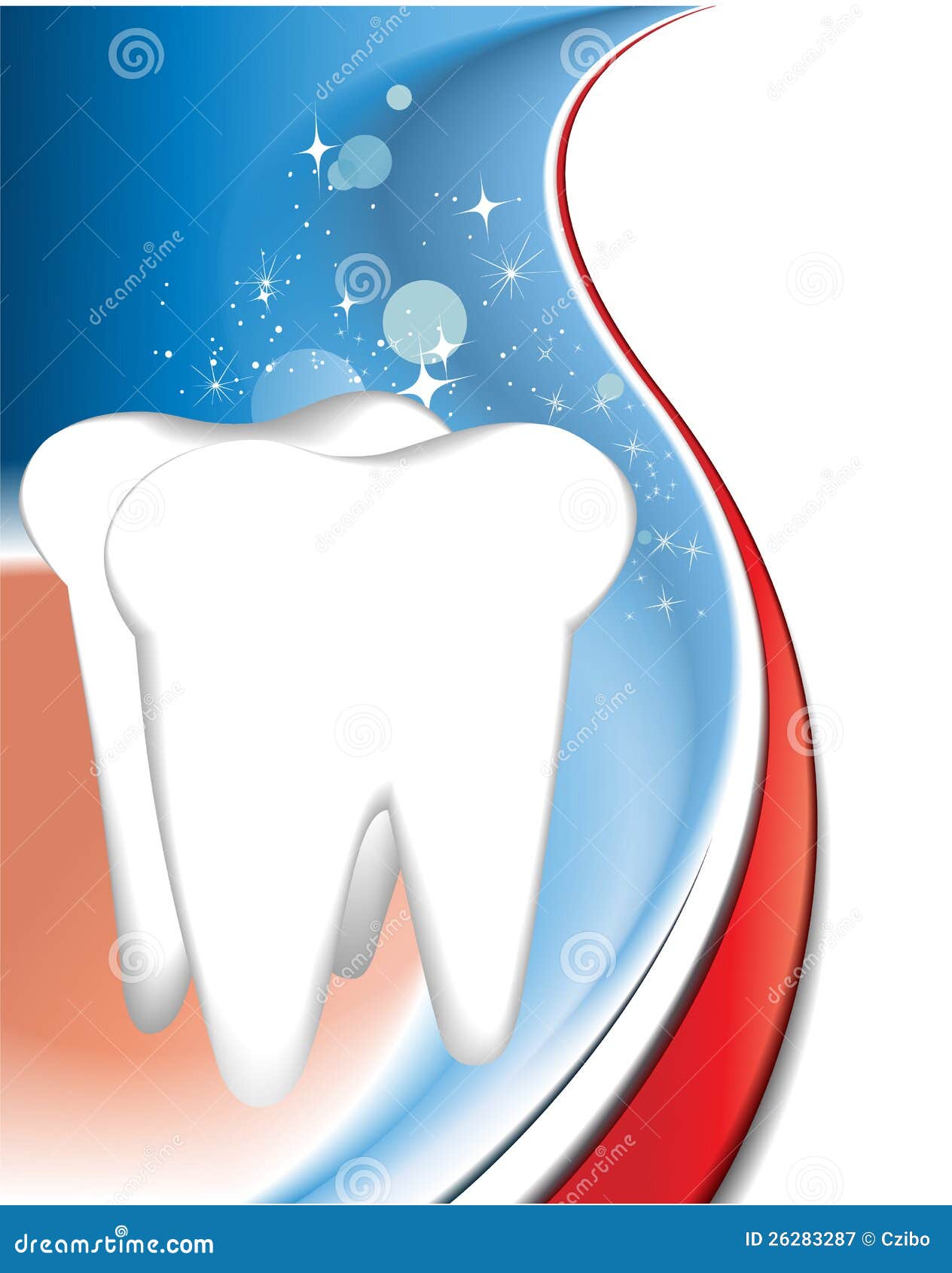 Tooth background stock vector. Illustration of fresh - 26283287