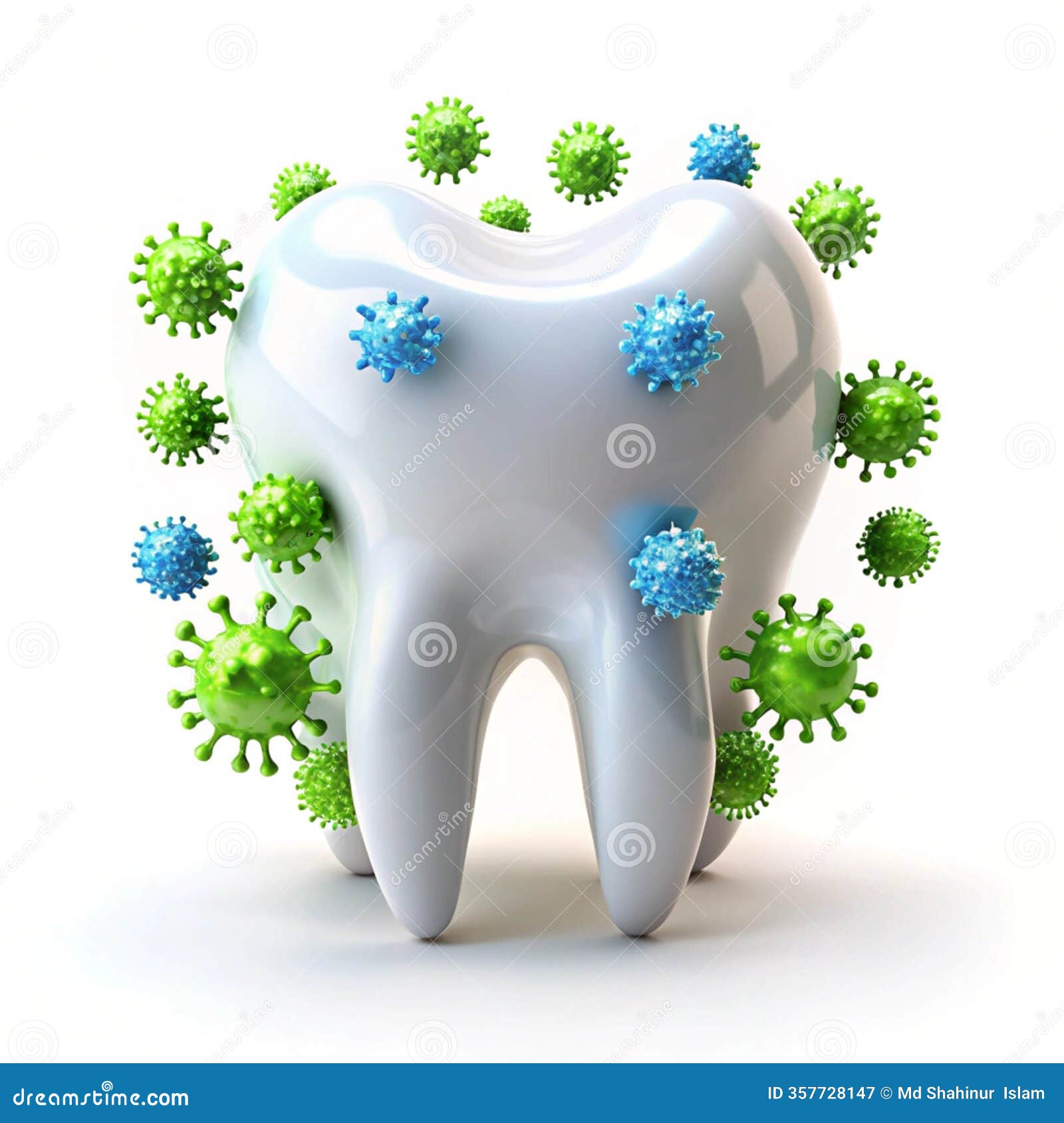 Tooth Bacteria Cartoon Royalty-Free Stock Photography | CartoonDealer ...
