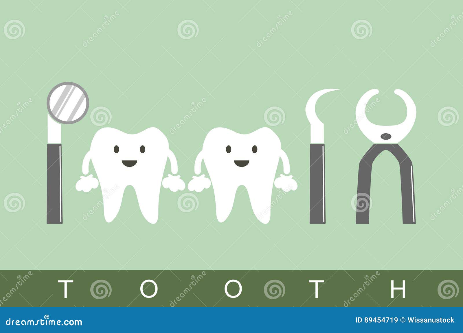 Tooth best friend stock vector. Illustration of doctor - 89454719