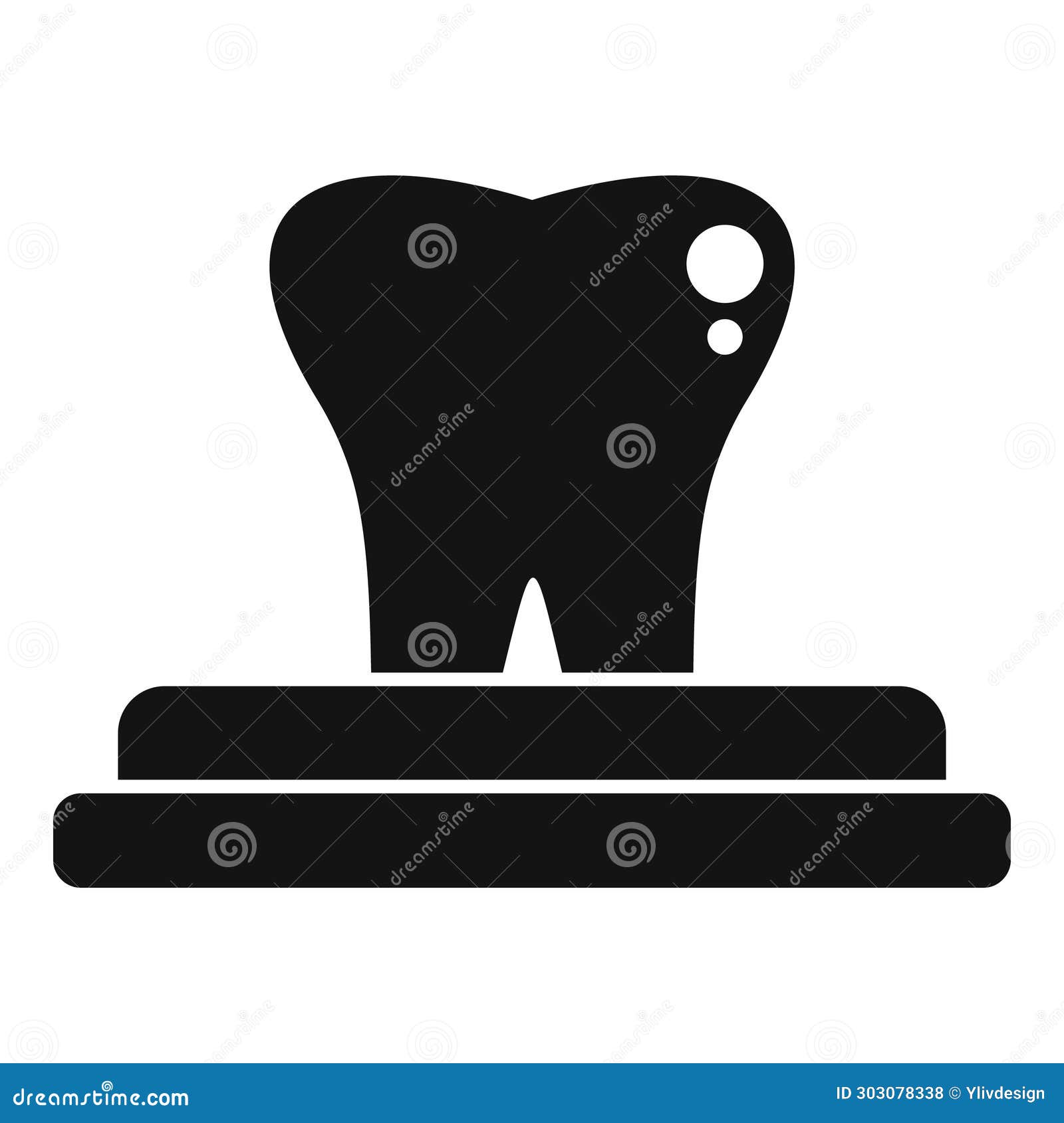 Tooth Bioprinting Icon Simple Vector. Human Machine Stock Illustration ...