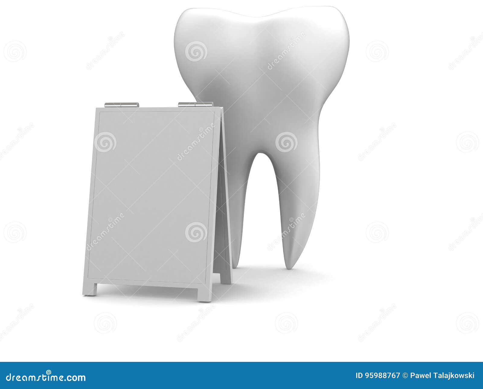 Tooth With Board Vector Illustration | CartoonDealer.com #195641770