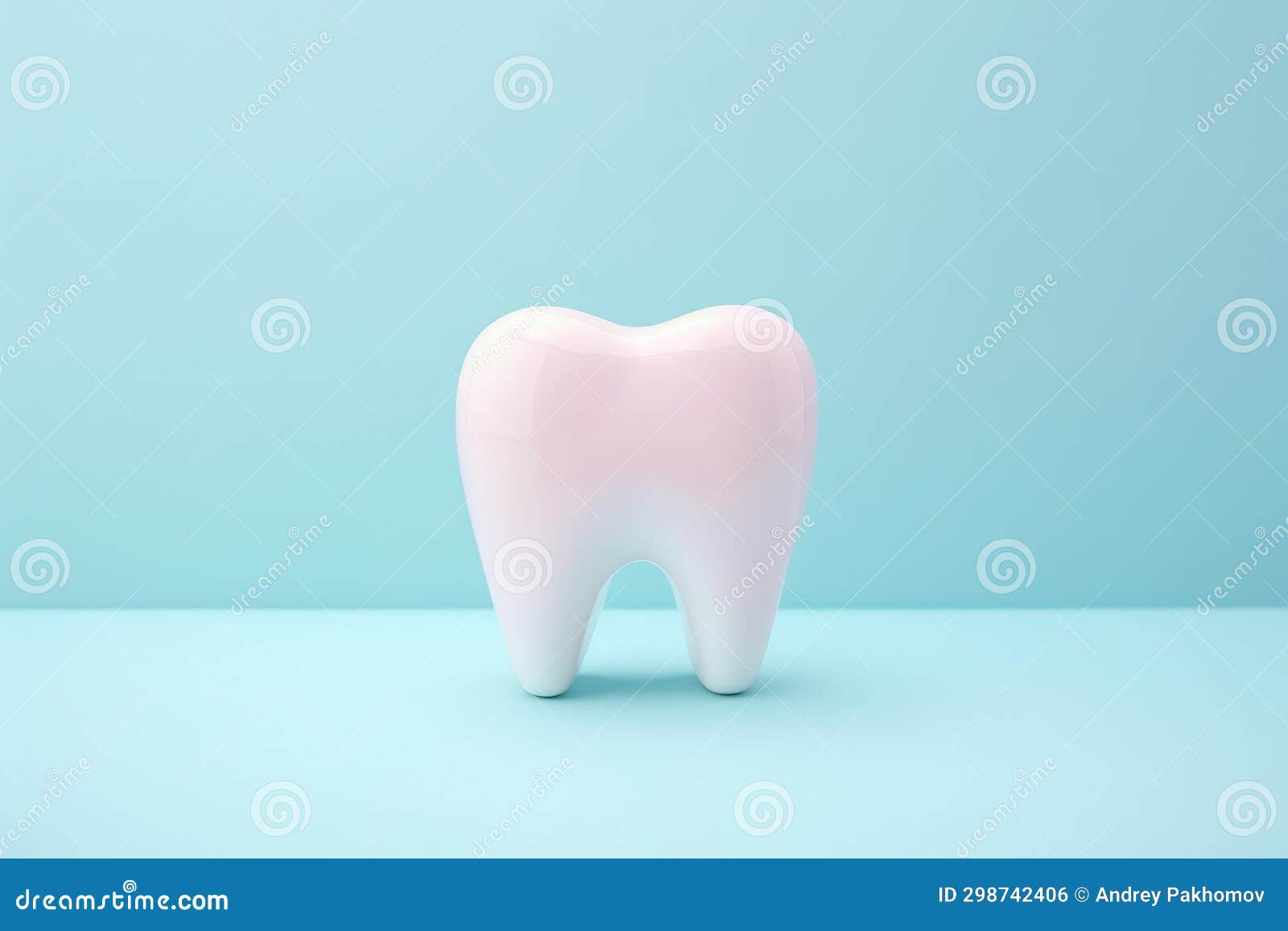Tooth on a Blue Background. Concept Dentistry. Stock Illustration ...