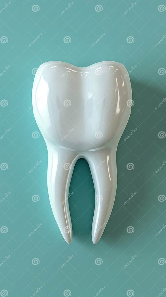 Tooth on Blue Background stock image. Image of object - 309310397