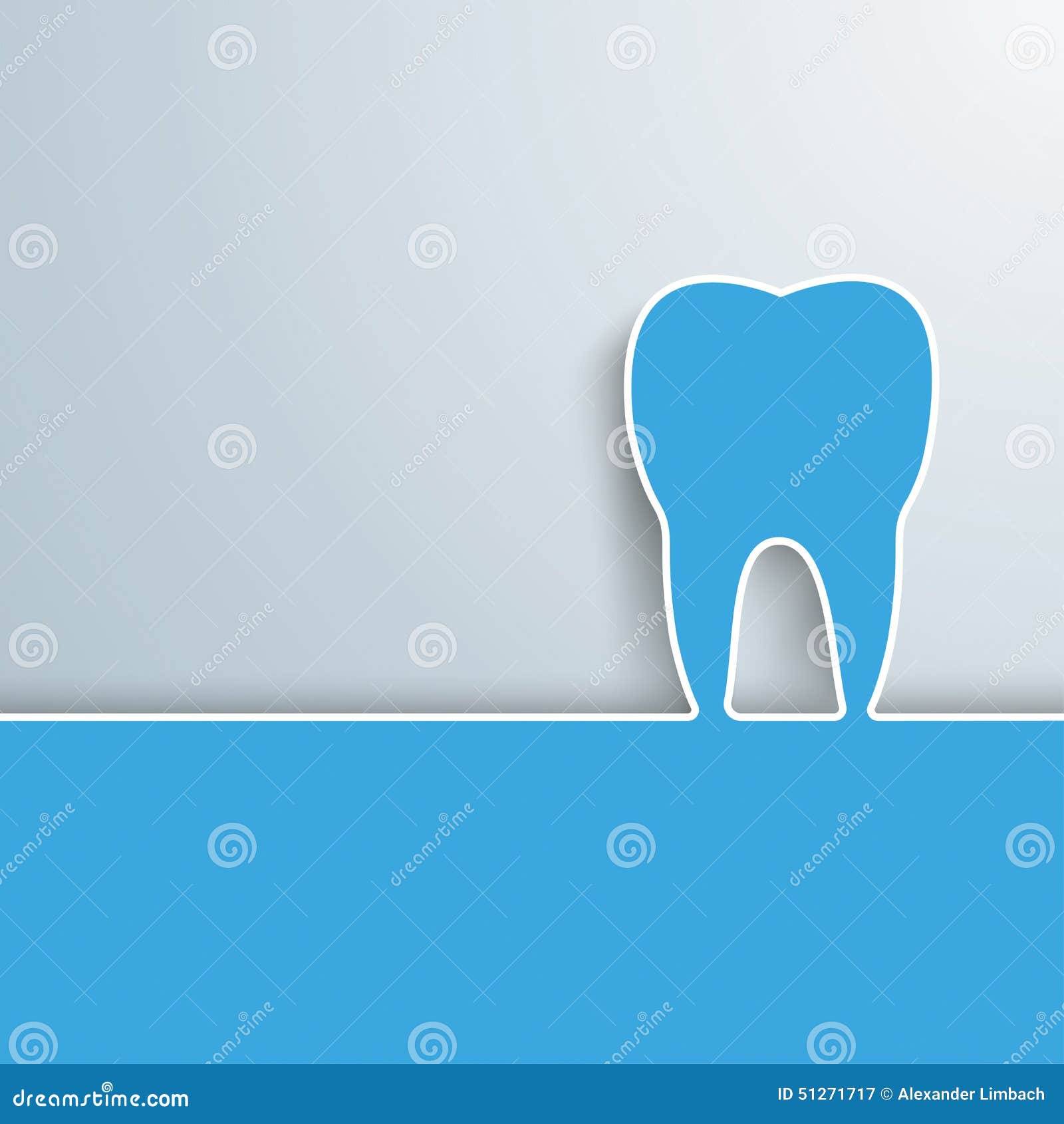 Tooth Blue Cover stock vector. Illustration of retro - 51271717