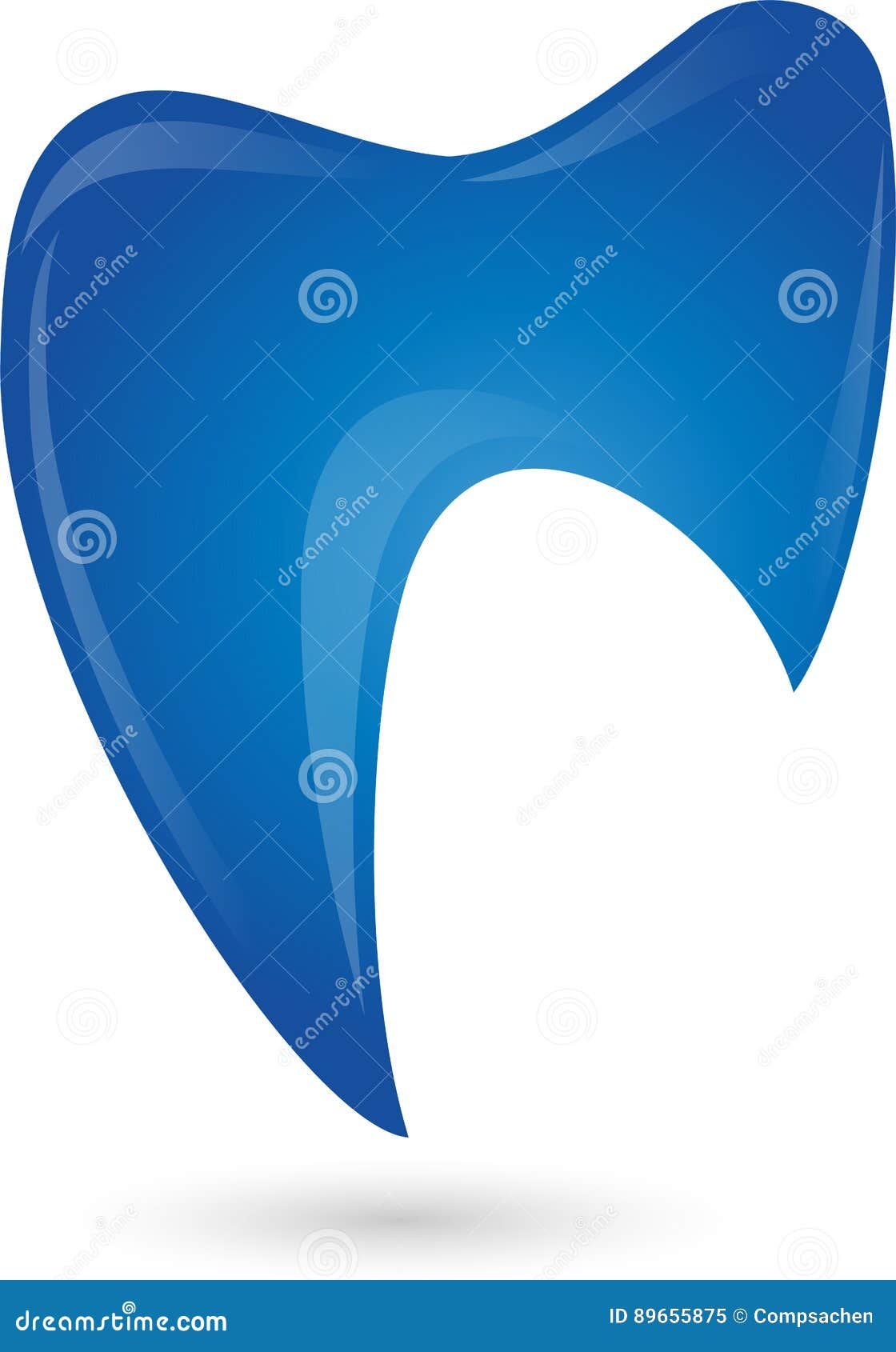 Tooth in Blue, Dentist Logo Stock Vector - Illustration of coat, people ...