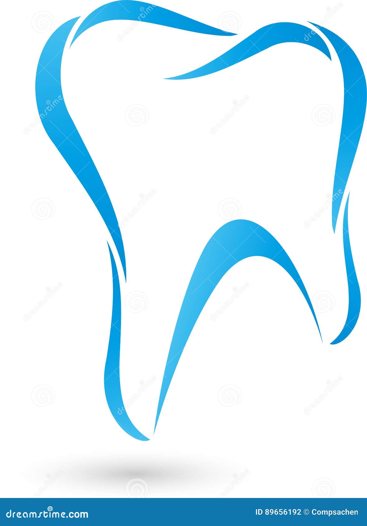Tooth in Blue, Dentist Logo Stock Vector - Illustration of logo ...