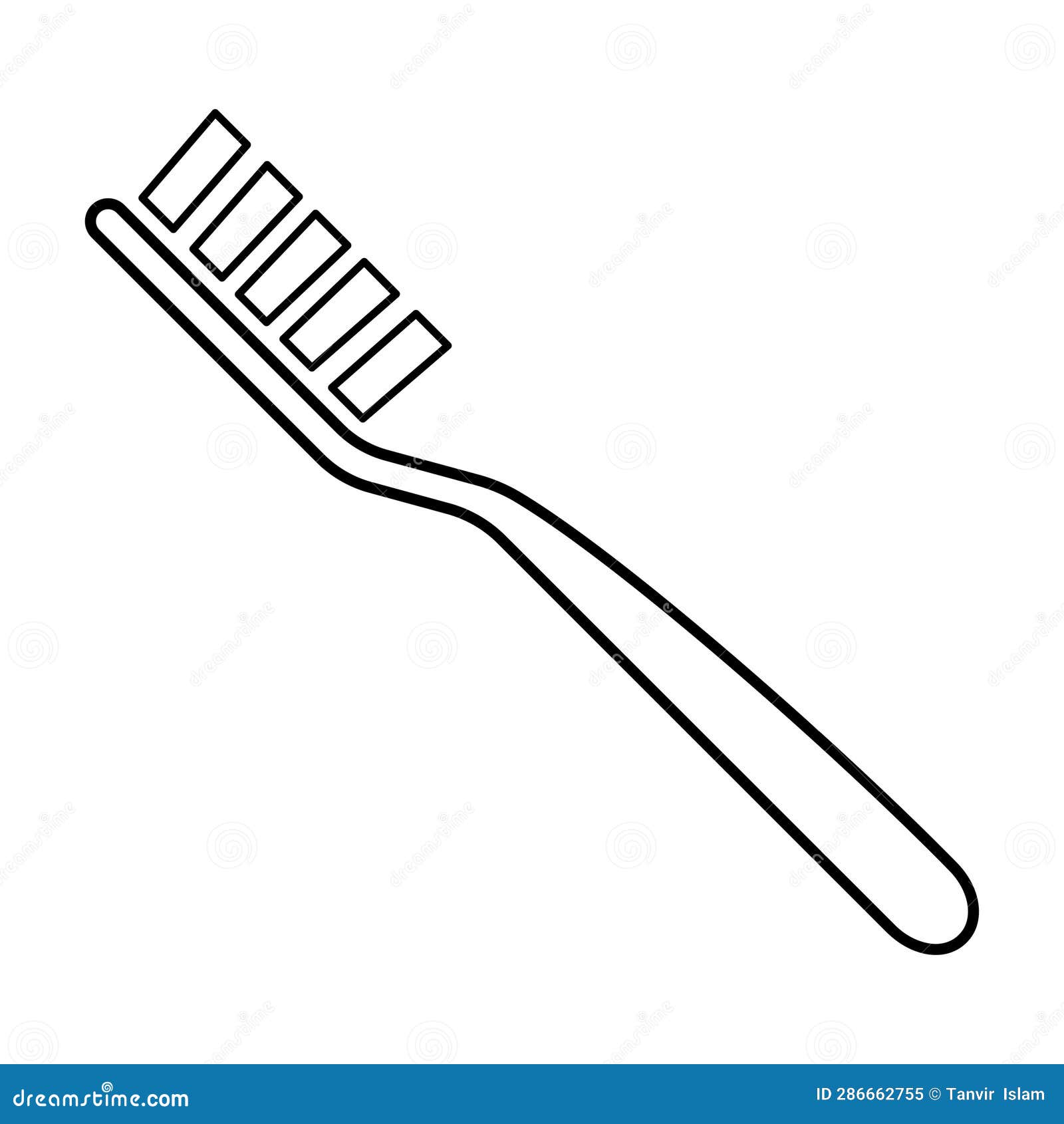 Tooth Brash Icon stock vector. Illustration of tooth - 286662755