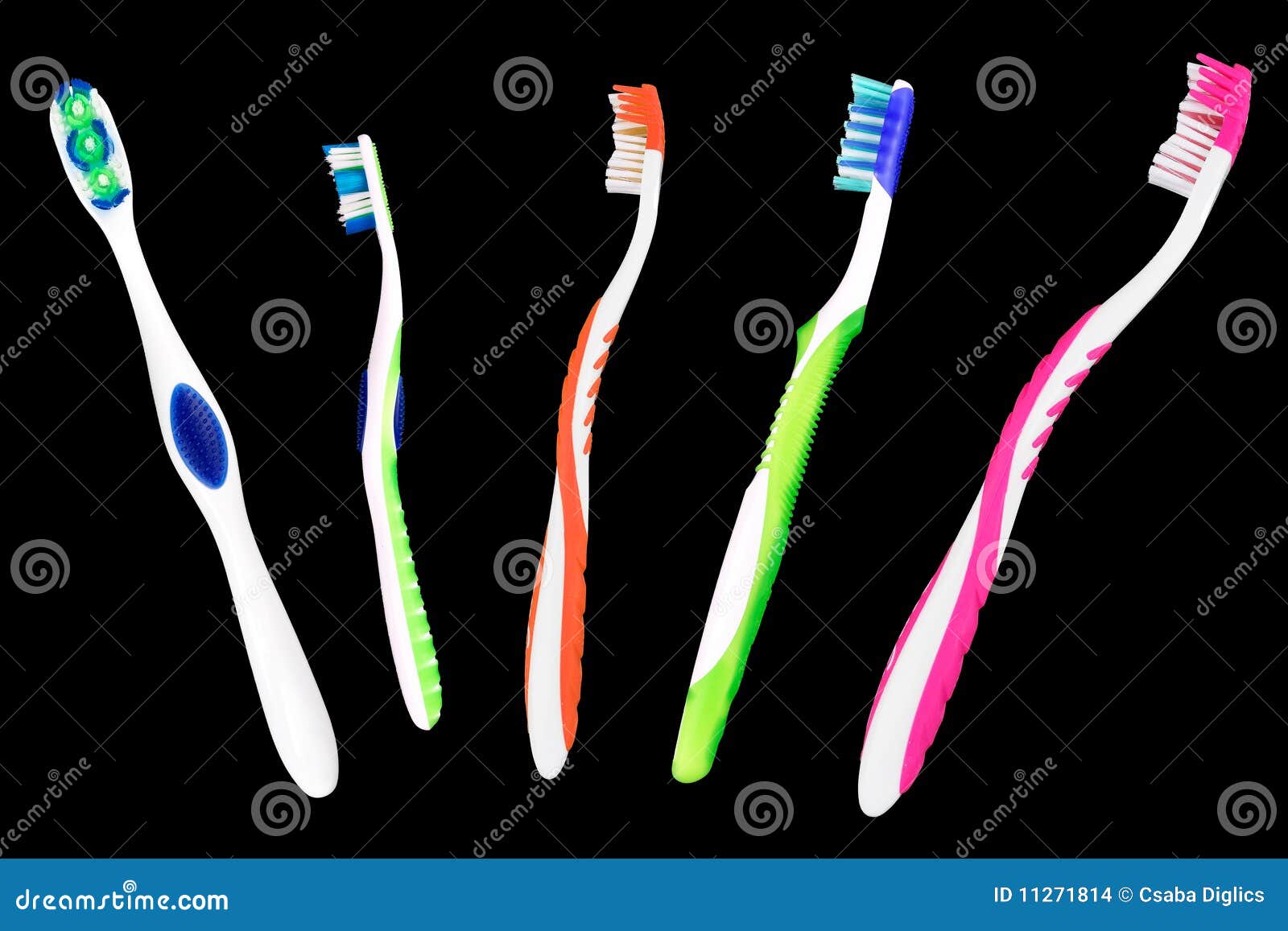Tooth Brush stock photo. Image of care, paste, colored - 11271814