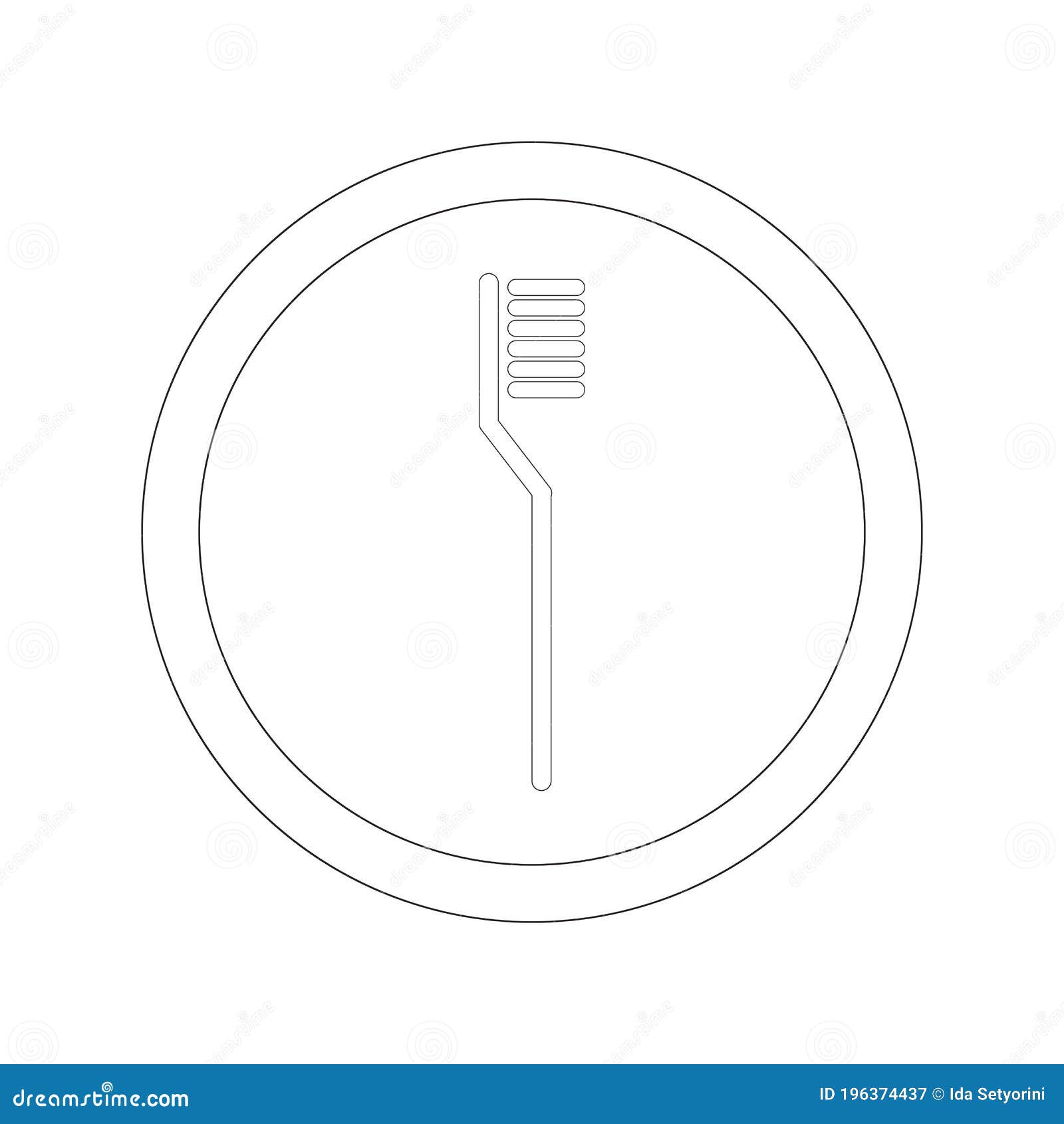 Tooth brush logo stock vector. Illustration of oral - 196374437
