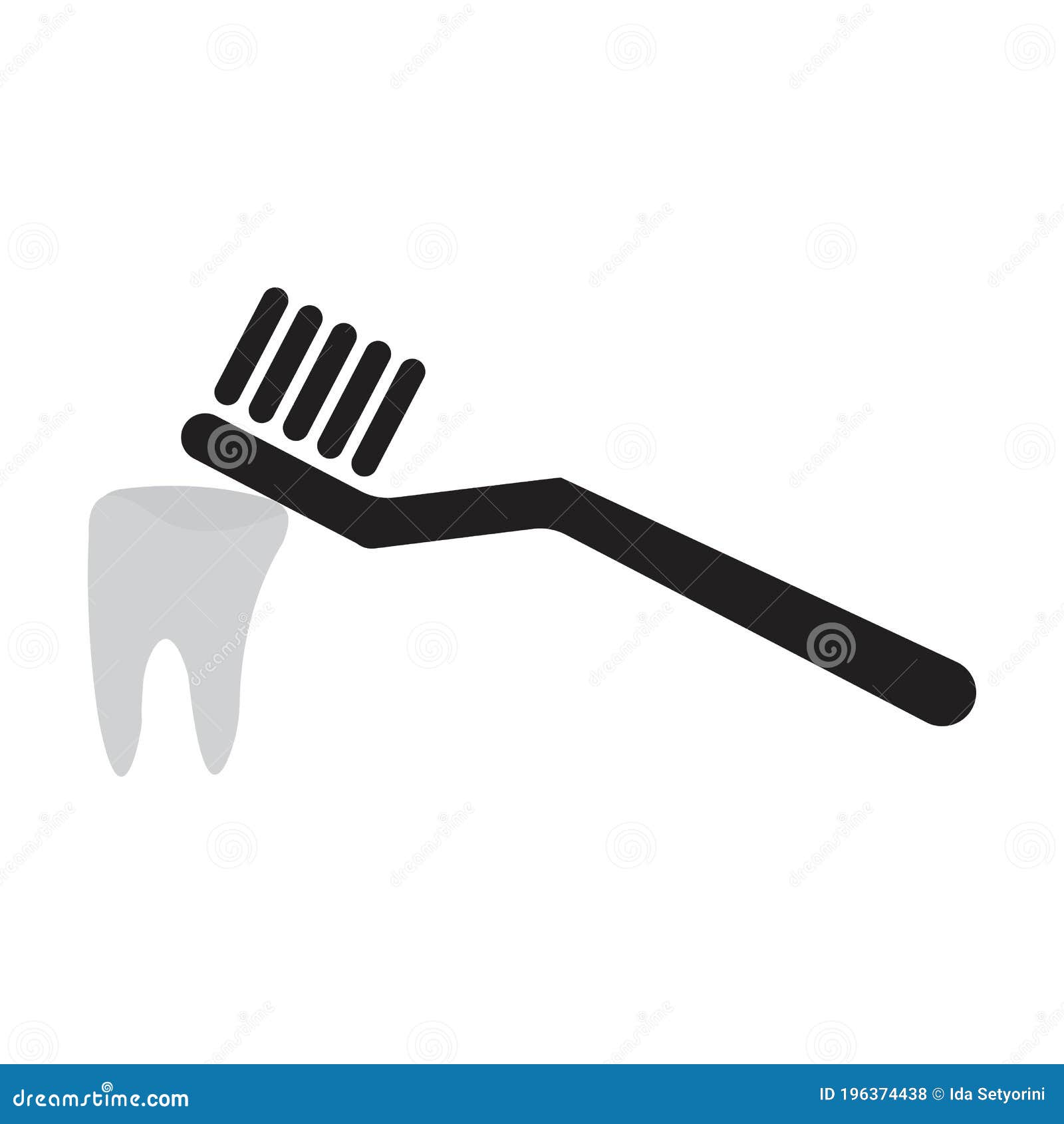 Tooth brush logo stock vector. Illustration of care - 196374438