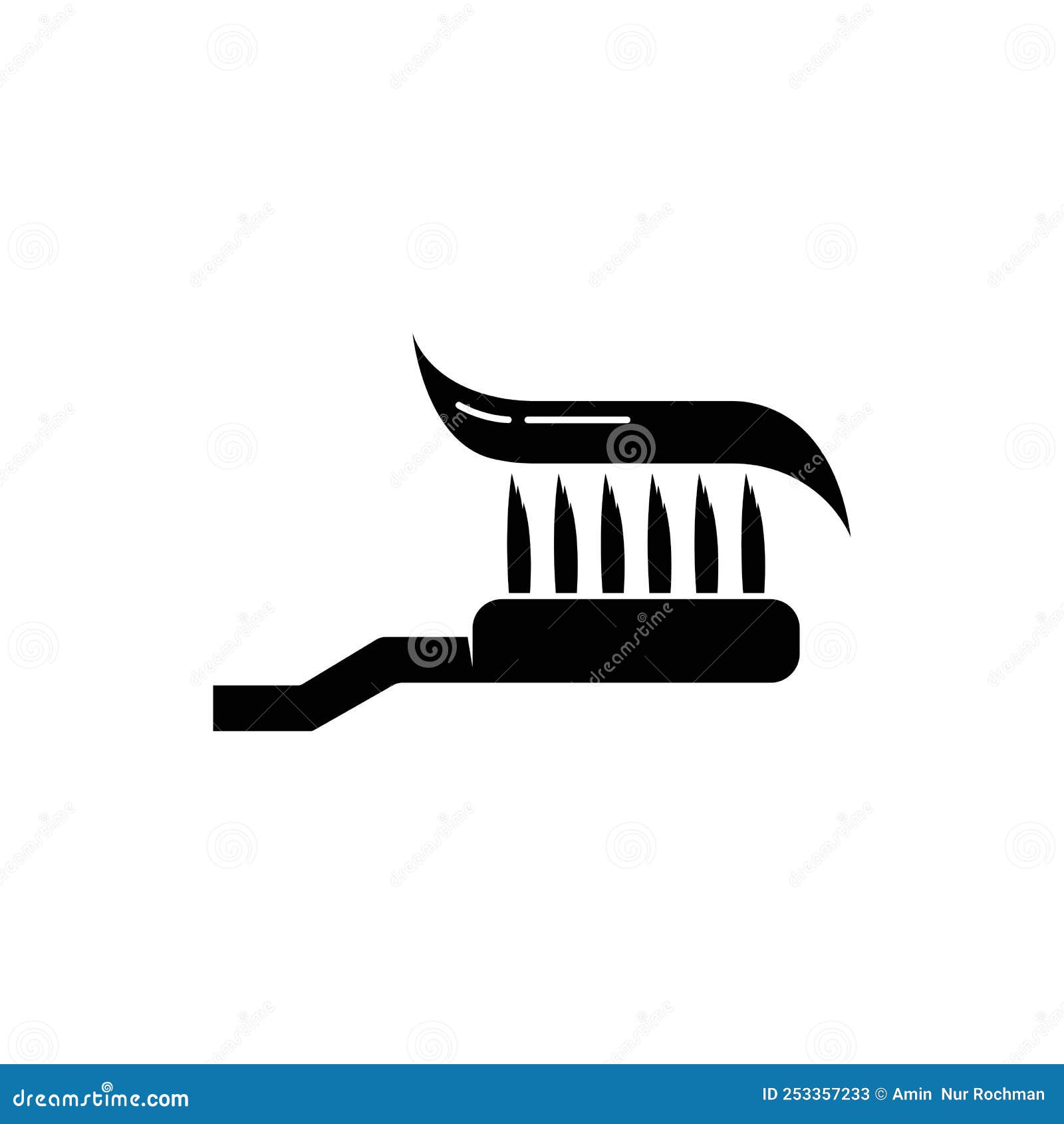 Tooth Brush Paste Logo Icon Vector Template Stock Vector - Illustration ...