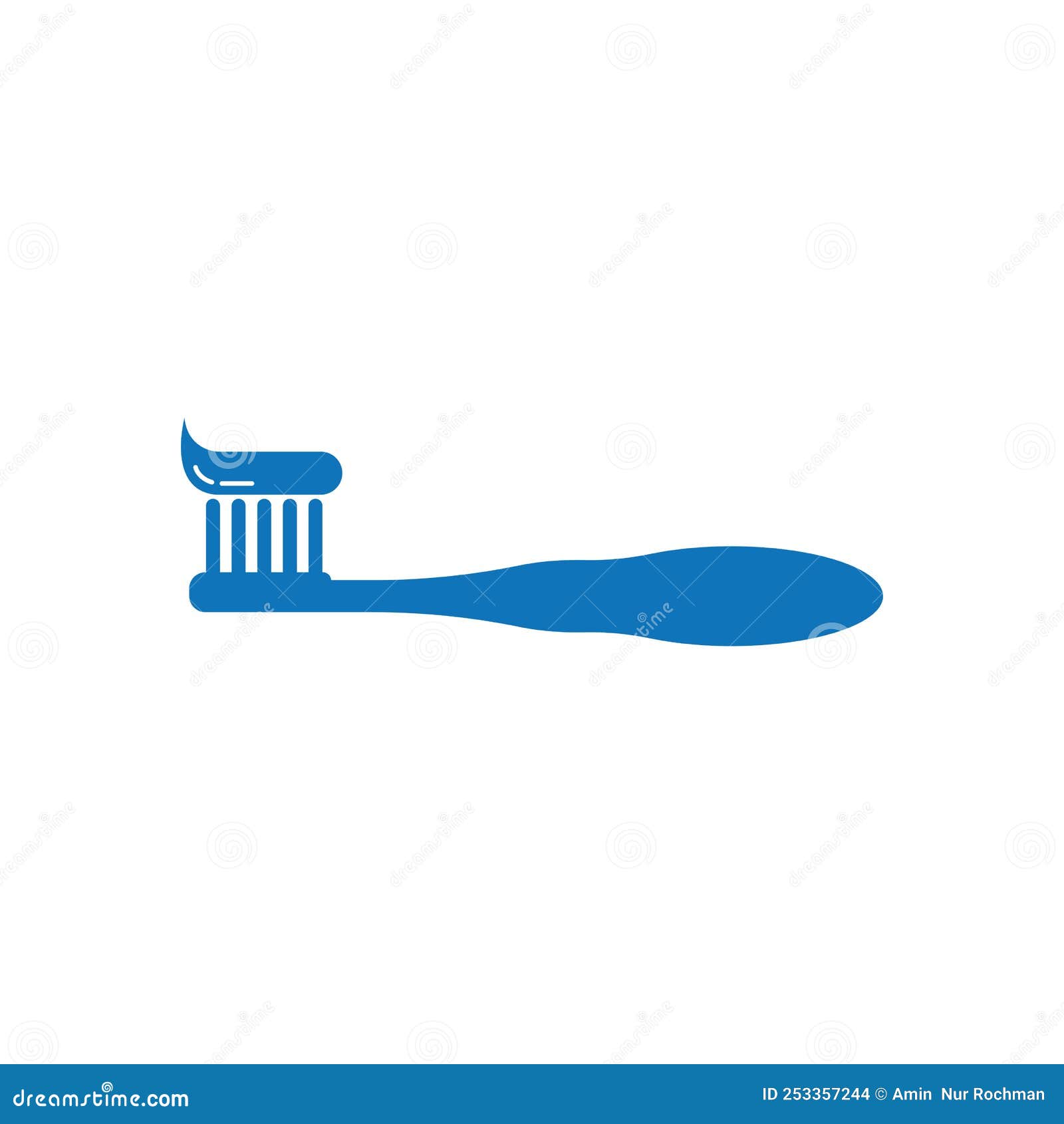 Tooth Brush Paste Logo Icon Vector Template Stock Illustration ...