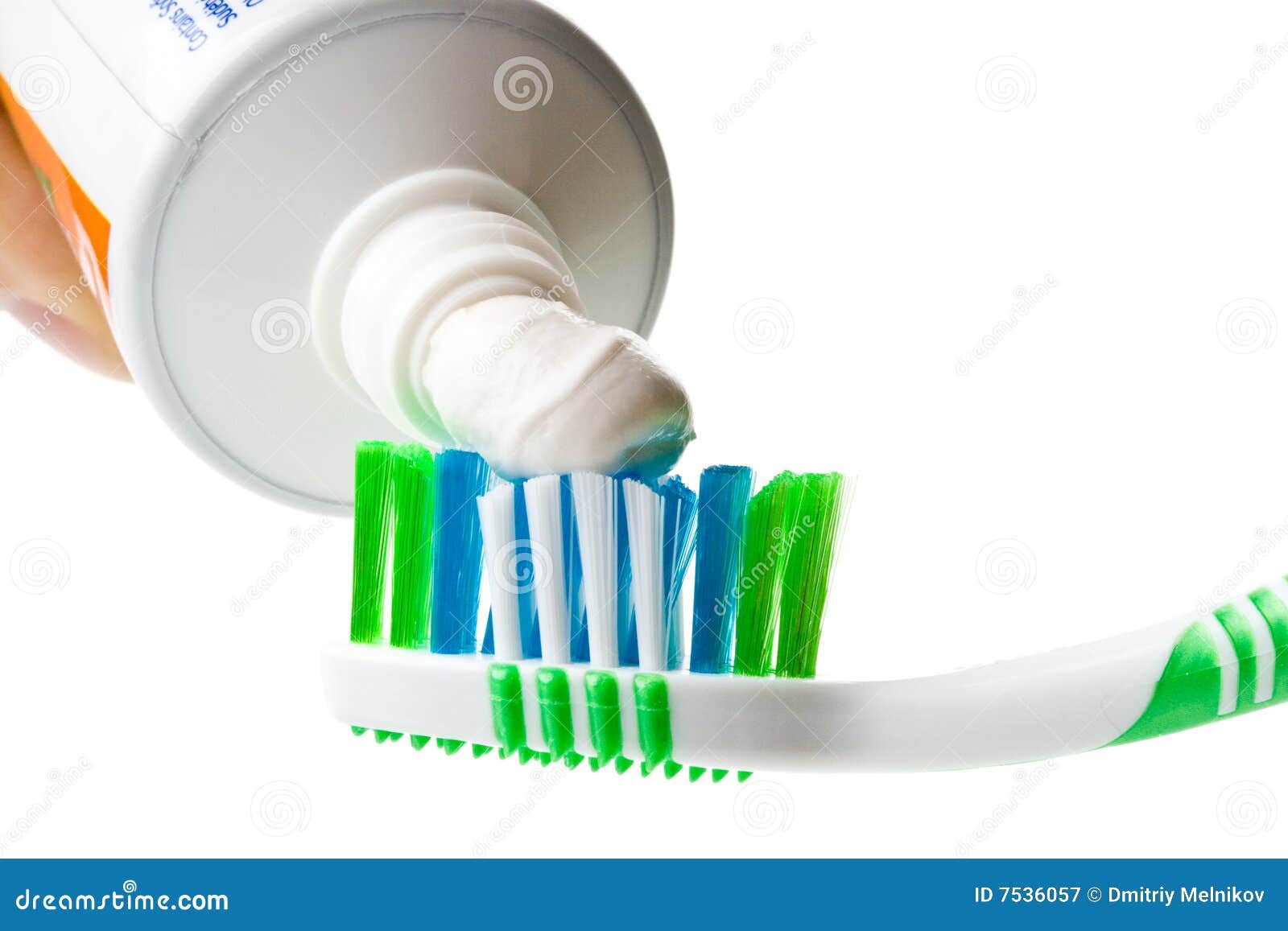Tooth-brush and Tooth-paste Stock Image - Image of care, background ...