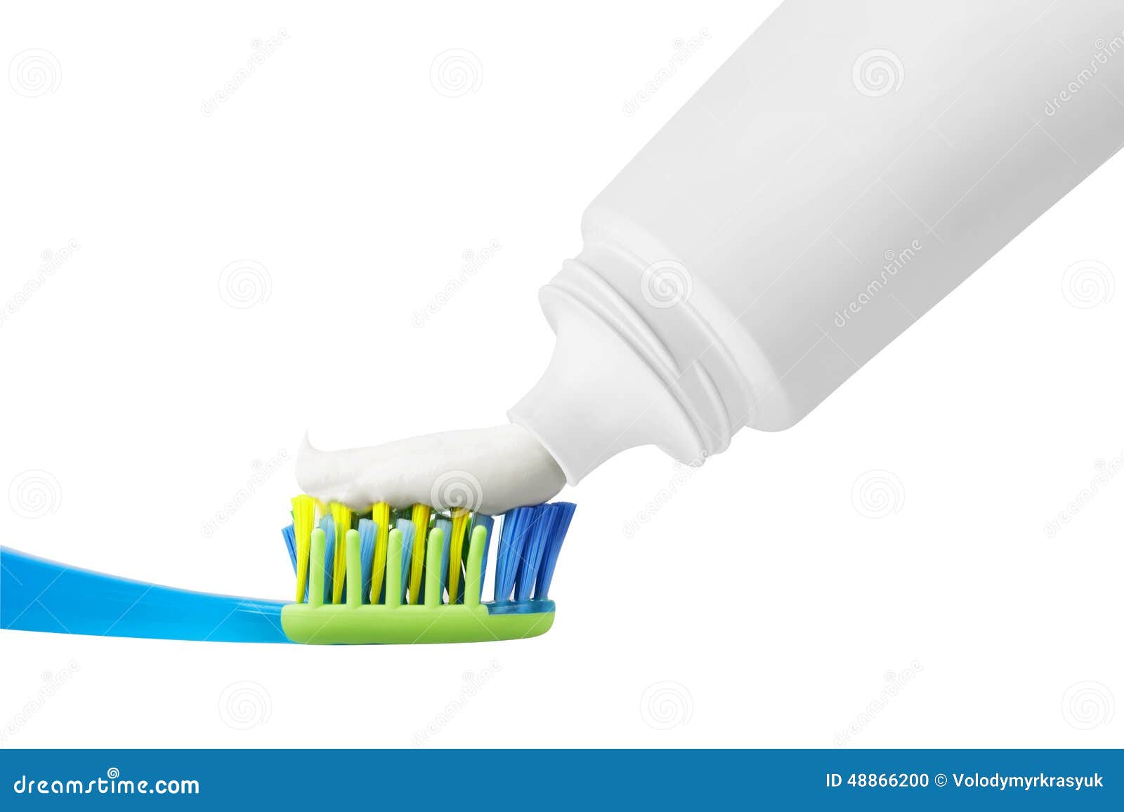 Tooth Brush with Tooth Paste Stock Photo - Image of care, medicine ...