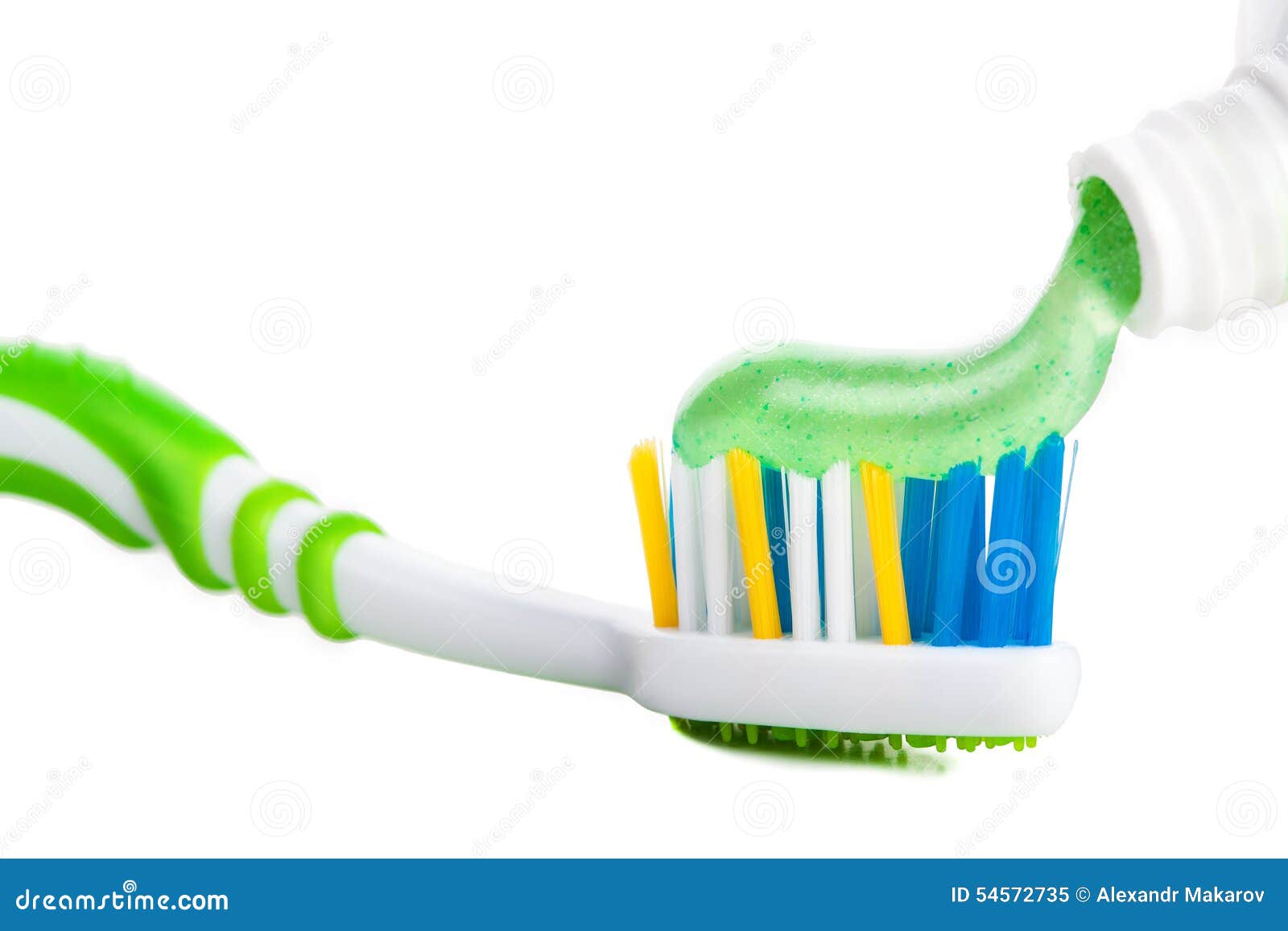 Tooth Brush with Tooth Paste Stock Image - Image of closeup, brush ...