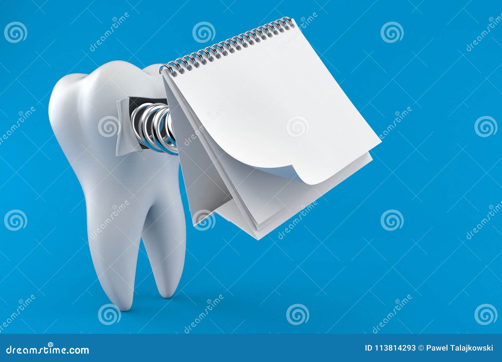 Tooth with calendar stock illustration. Illustration of today - 113814293