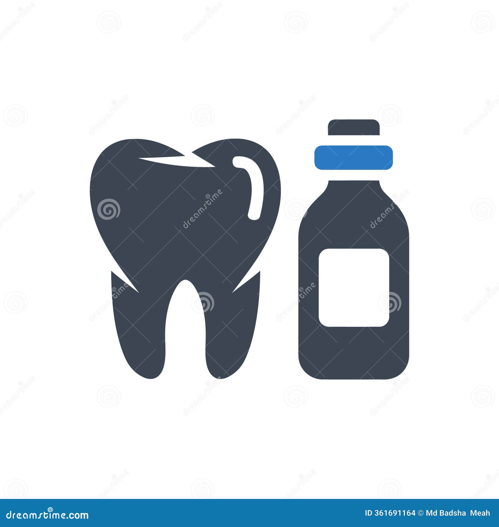 Tooth Care Symbol, Shining Tooth Icon Signifies Dental Health And ...